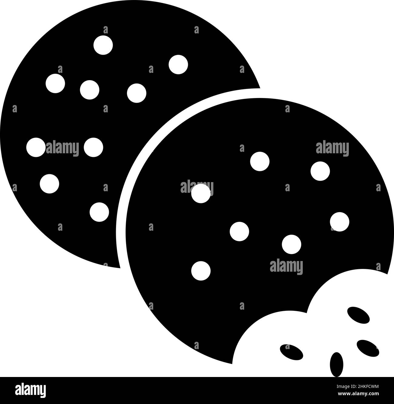 Chocolate icon black vector Stock Vector Images - Alamy