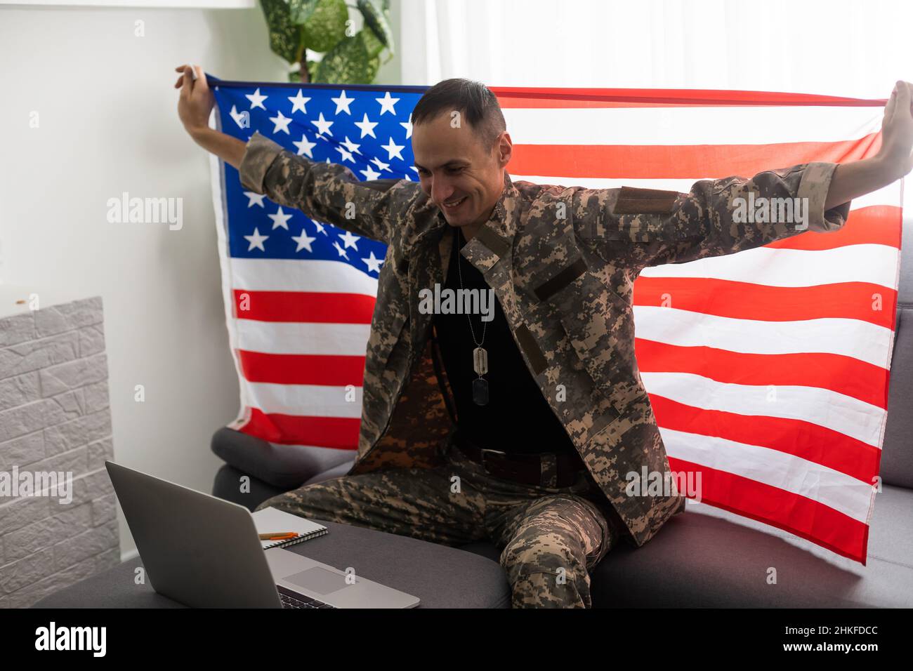 Document on office table with army laptop hi-res stock photography and ...
