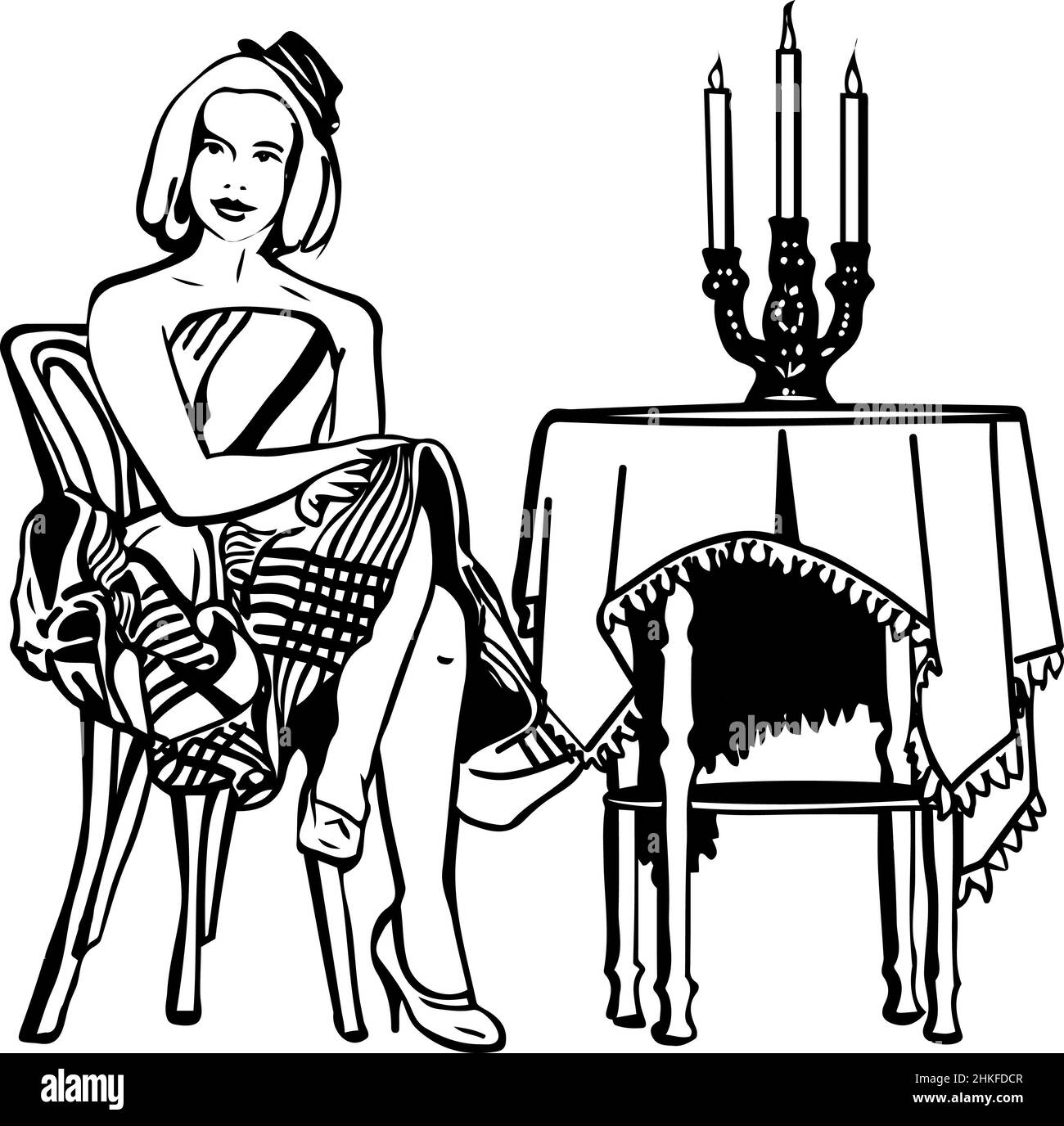 White drawing room portrait Black and White Stock Photos & Images - Alamy