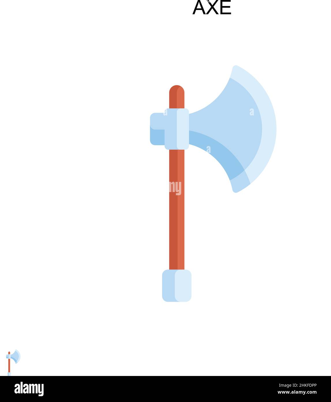 Axe Simple vector icon. Illustration symbol design template for web ...