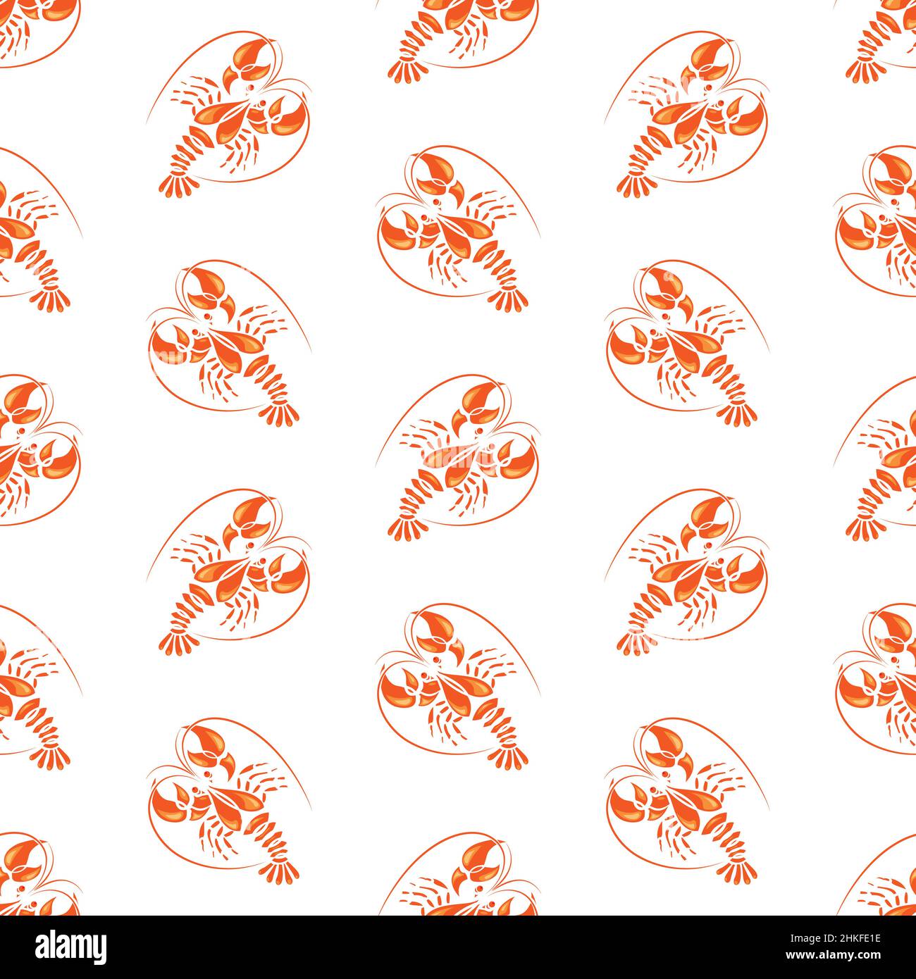 Lobsters seamless pattern. Background image for a thematic site ...