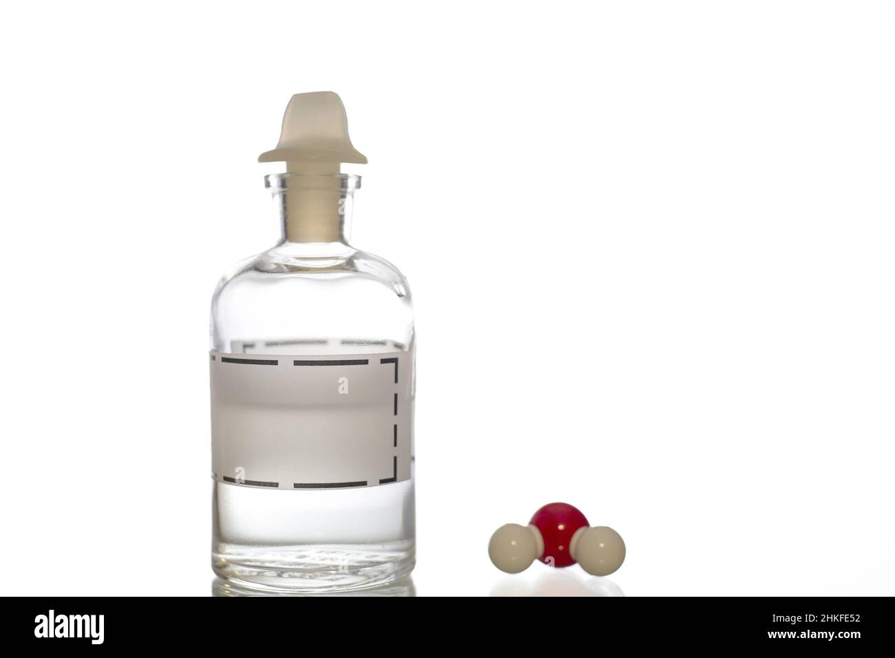 Distilled water in a reagent bottle Stock Photo - Alamy