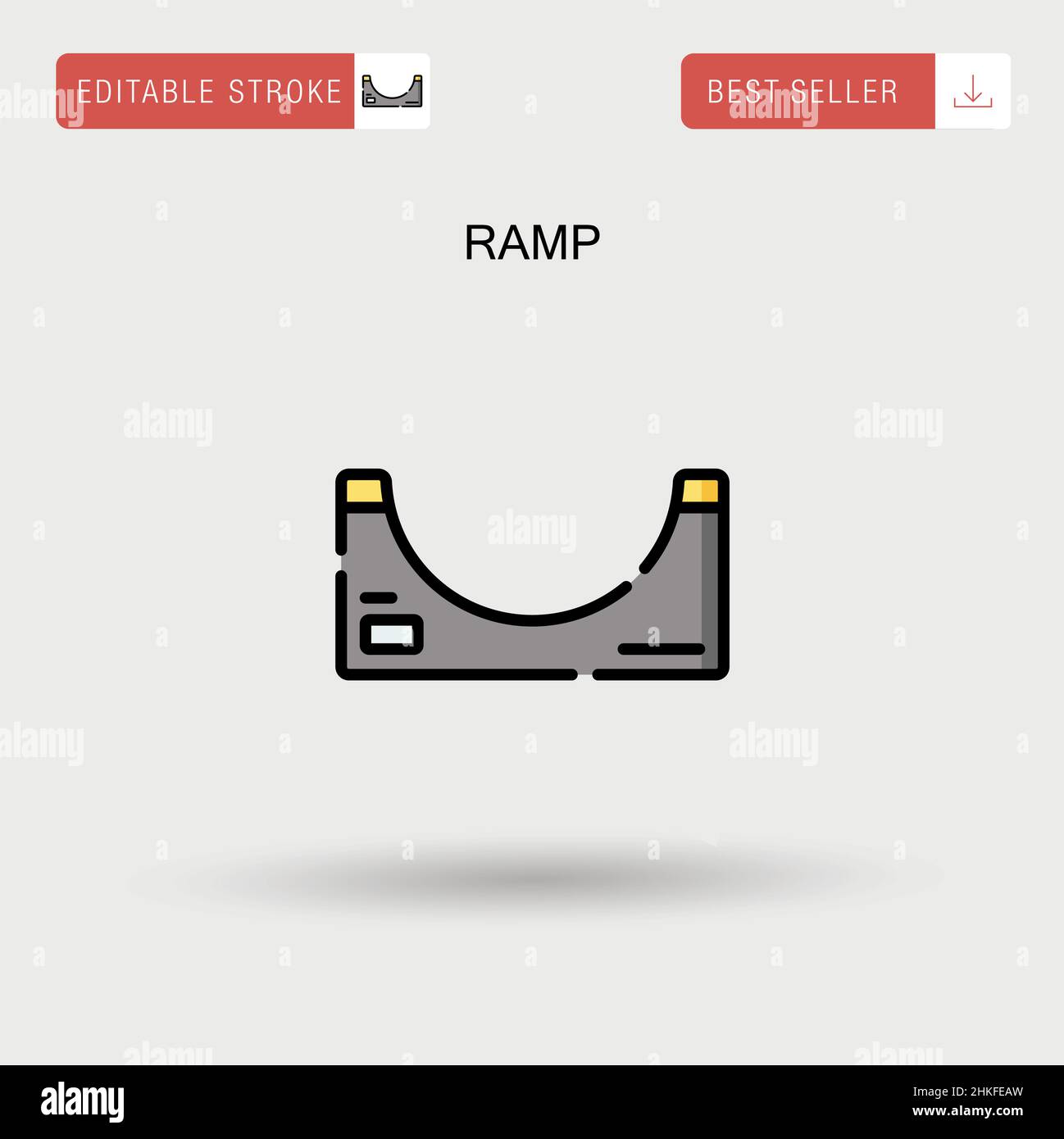 Ramp Simple vector icon Stock Vector Image & Art - Alamy