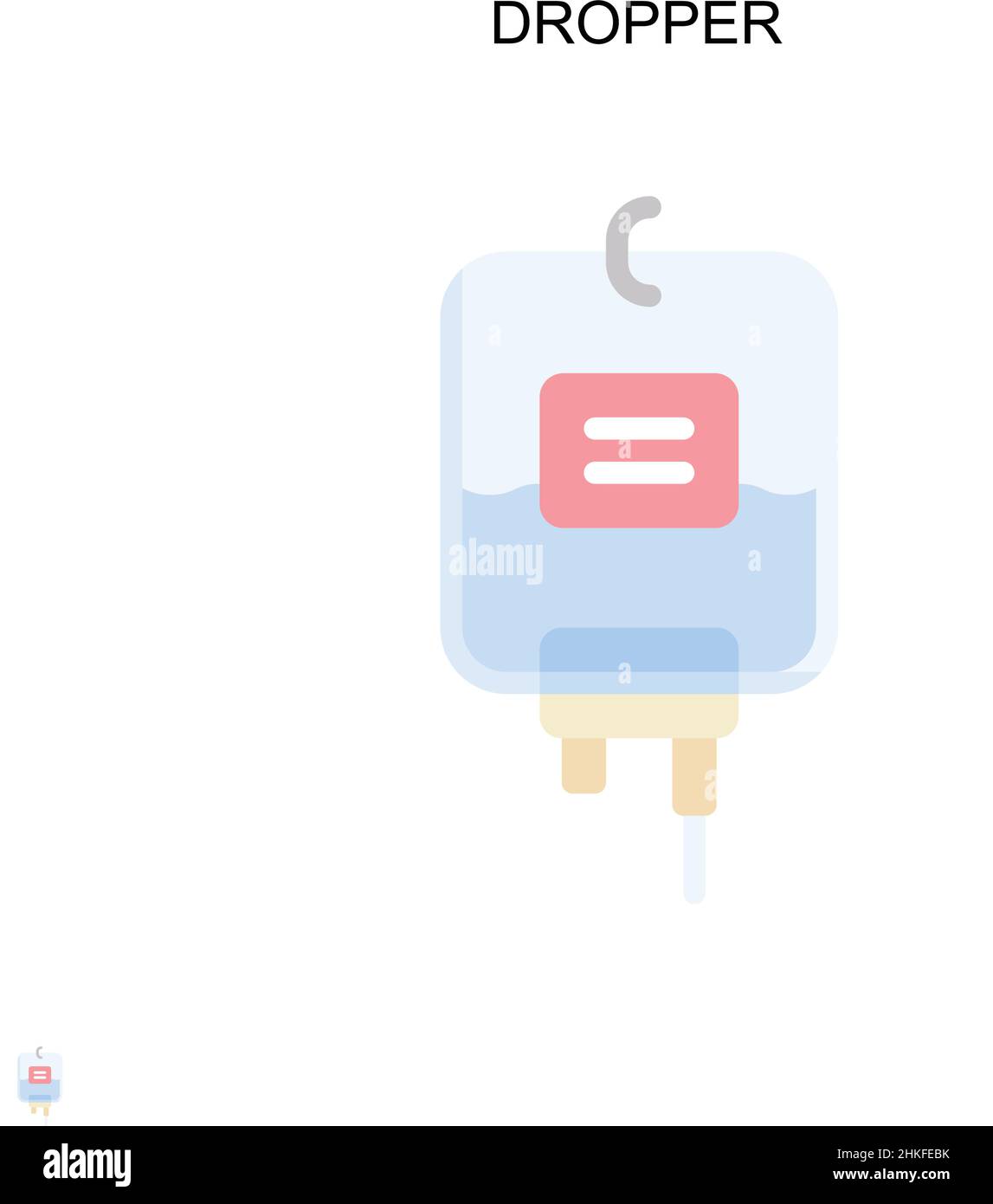 Dropper Simple vector icon. Illustration symbol design template for web ...