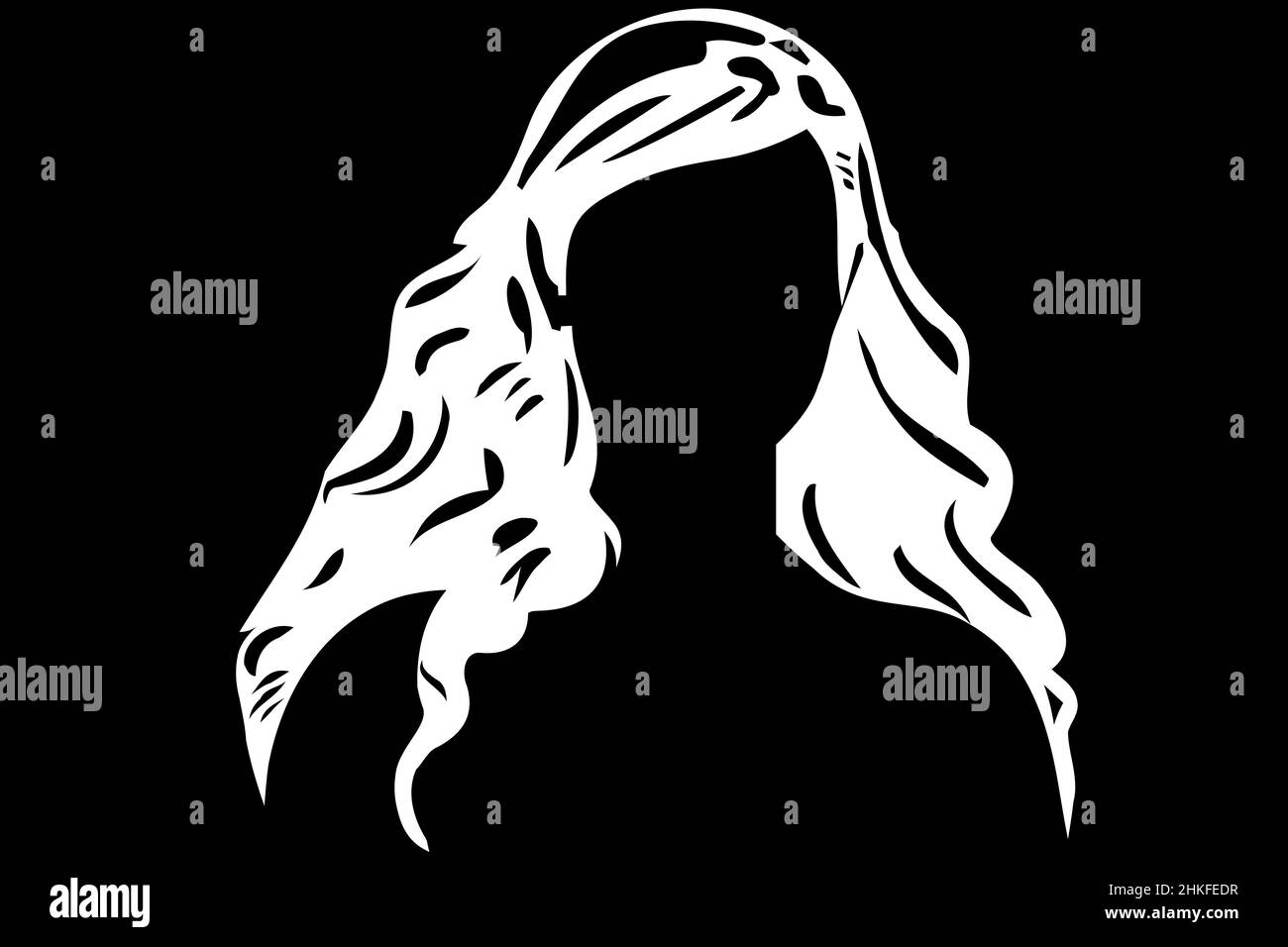 Face without eyes Black and White Stock Photos & Images - Alamy