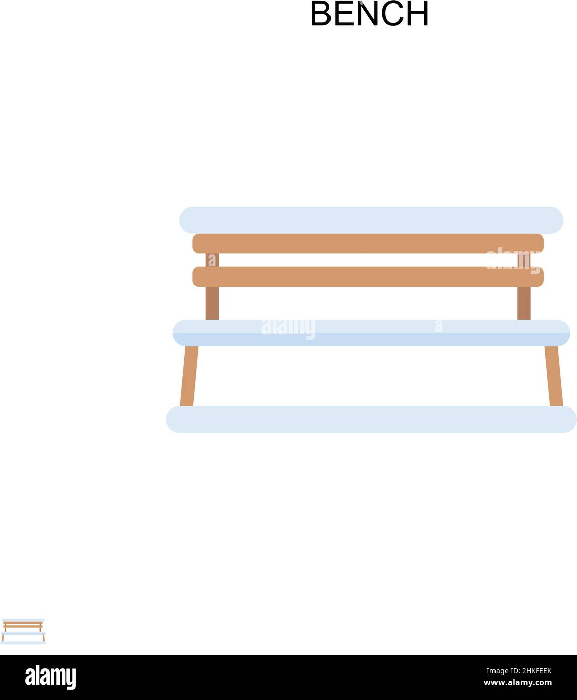 Bench Simple vector icon. Illustration symbol design template for web mobile UI element Stock ...