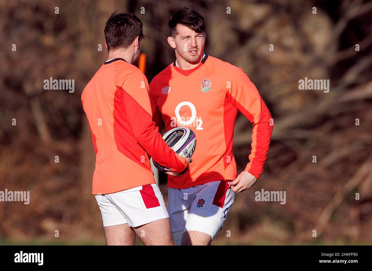 England's Tom Curry during a training session at Peffermill Fields ...