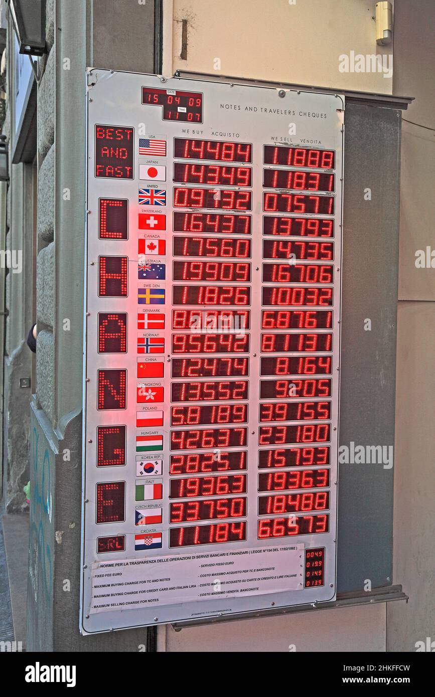 Currency exchange points hi-res stock photography and images - Alamy