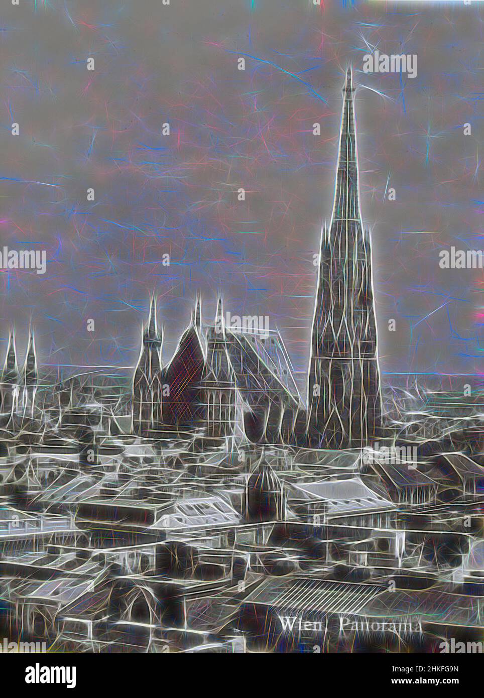 Inspired by View of the Stephansdom in Vienna, Wien, Panorama, Vienna ...