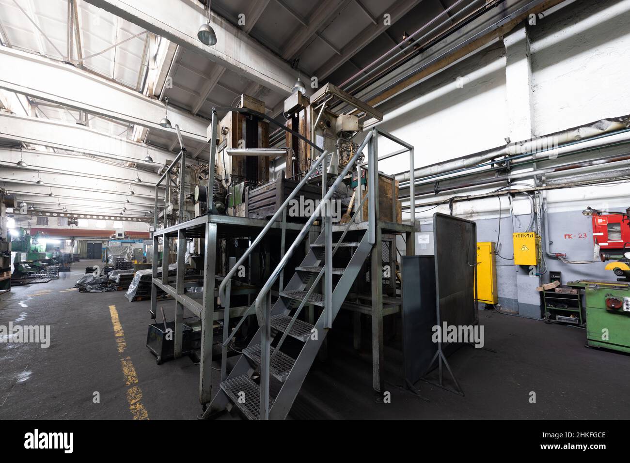 Photo of modern automatic automobile manufacturing workshop. Car ...