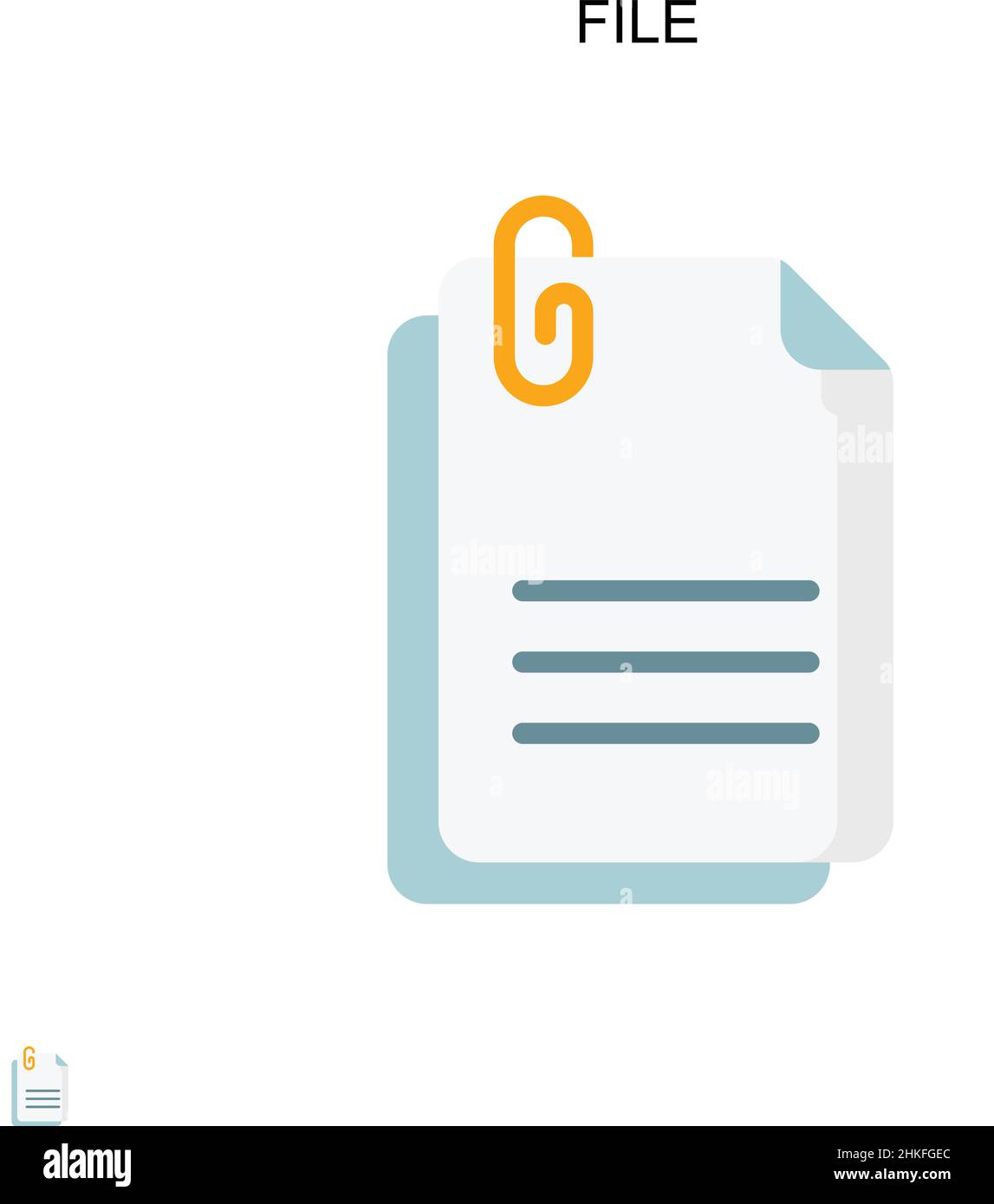 File Simple vector icon. Illustration symbol design template for web ...