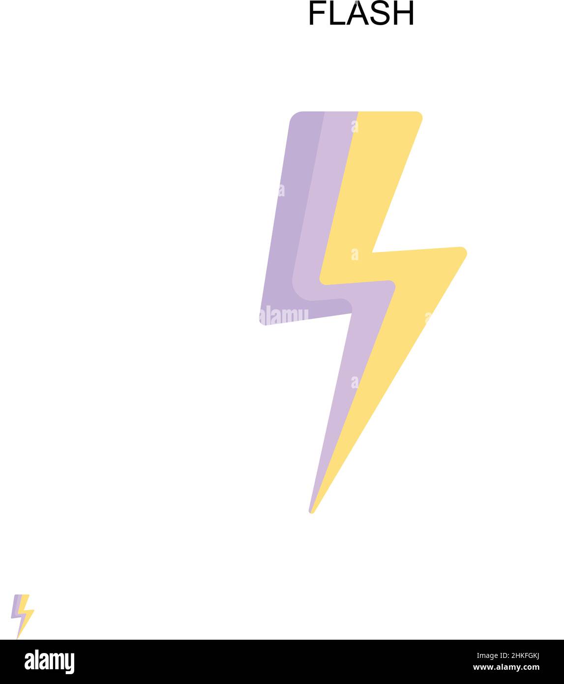 Flash Simple vector icon. Illustration symbol design template for web ...