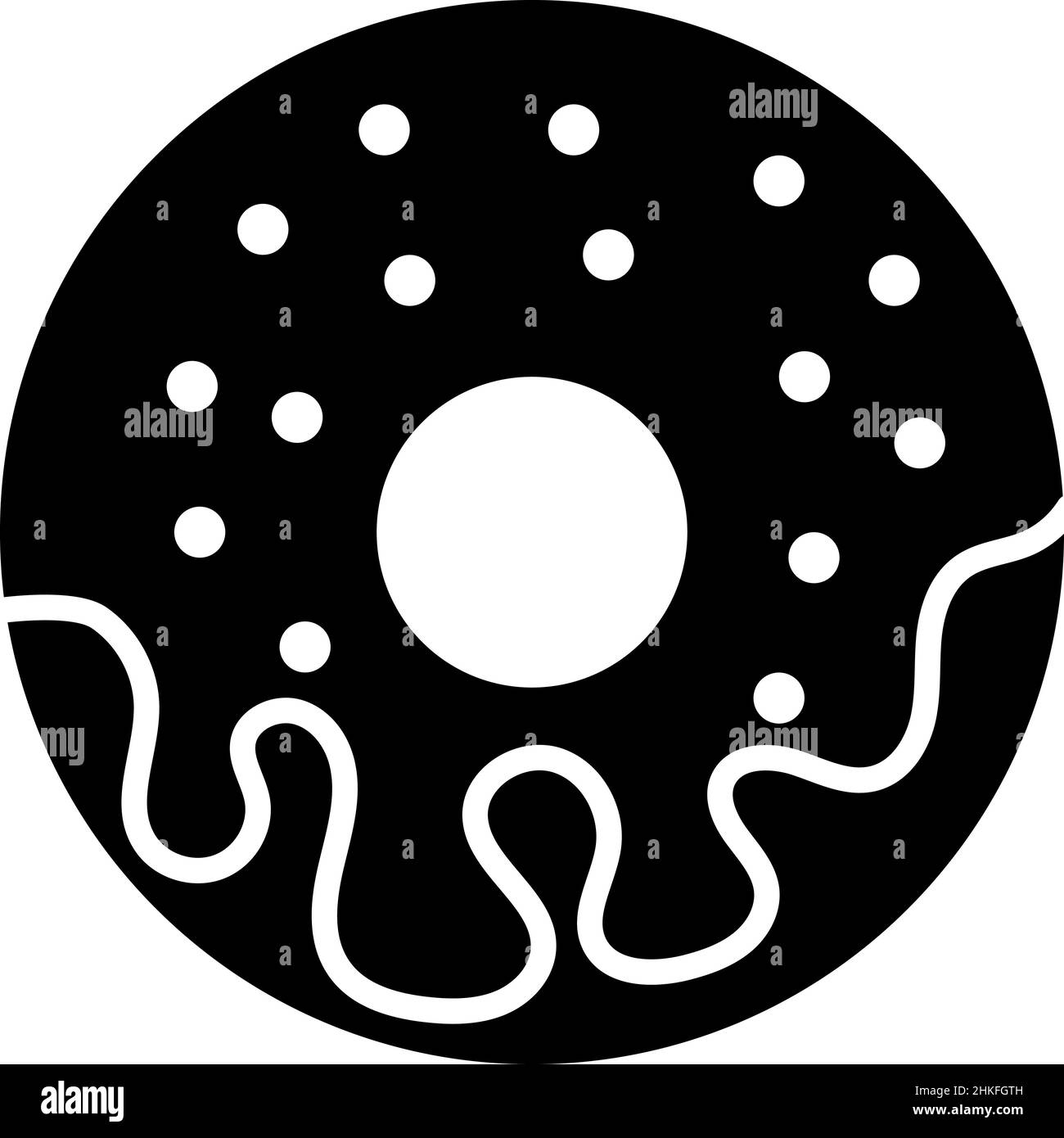 Doughnut shape icon Stock Vector Images - Alamy