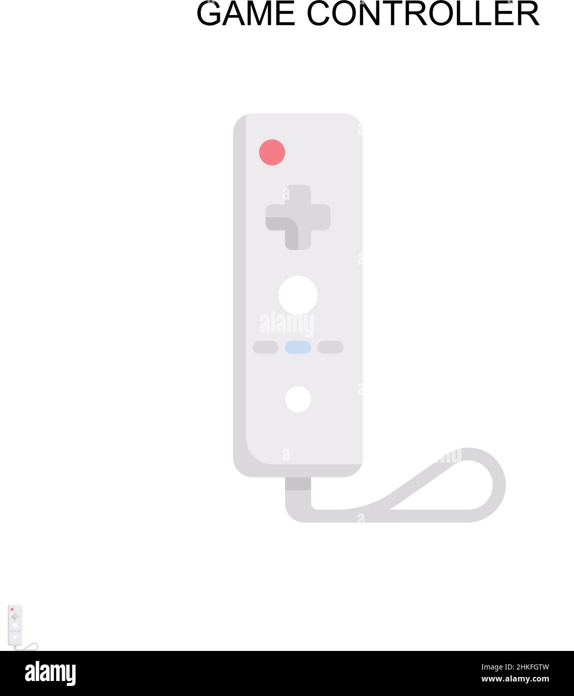 Game controller Simple vector icon. Illustration symbol design template ...