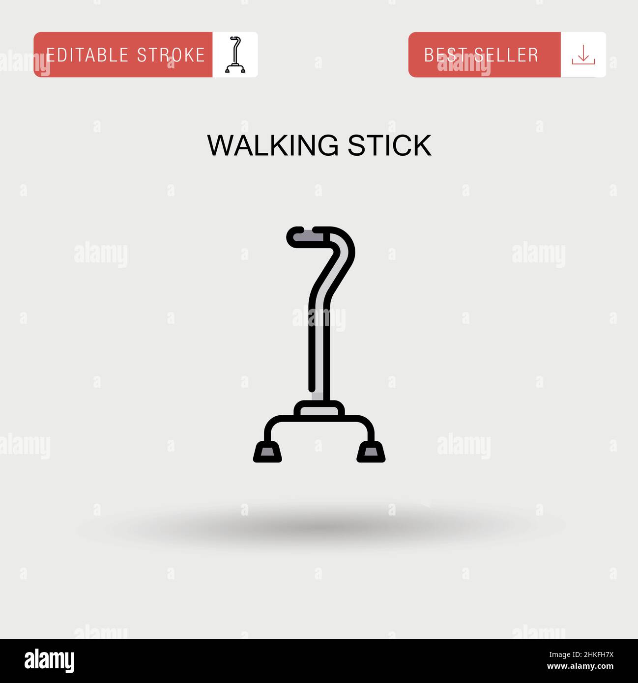 Walking stick Stock Vector Images - Alamy