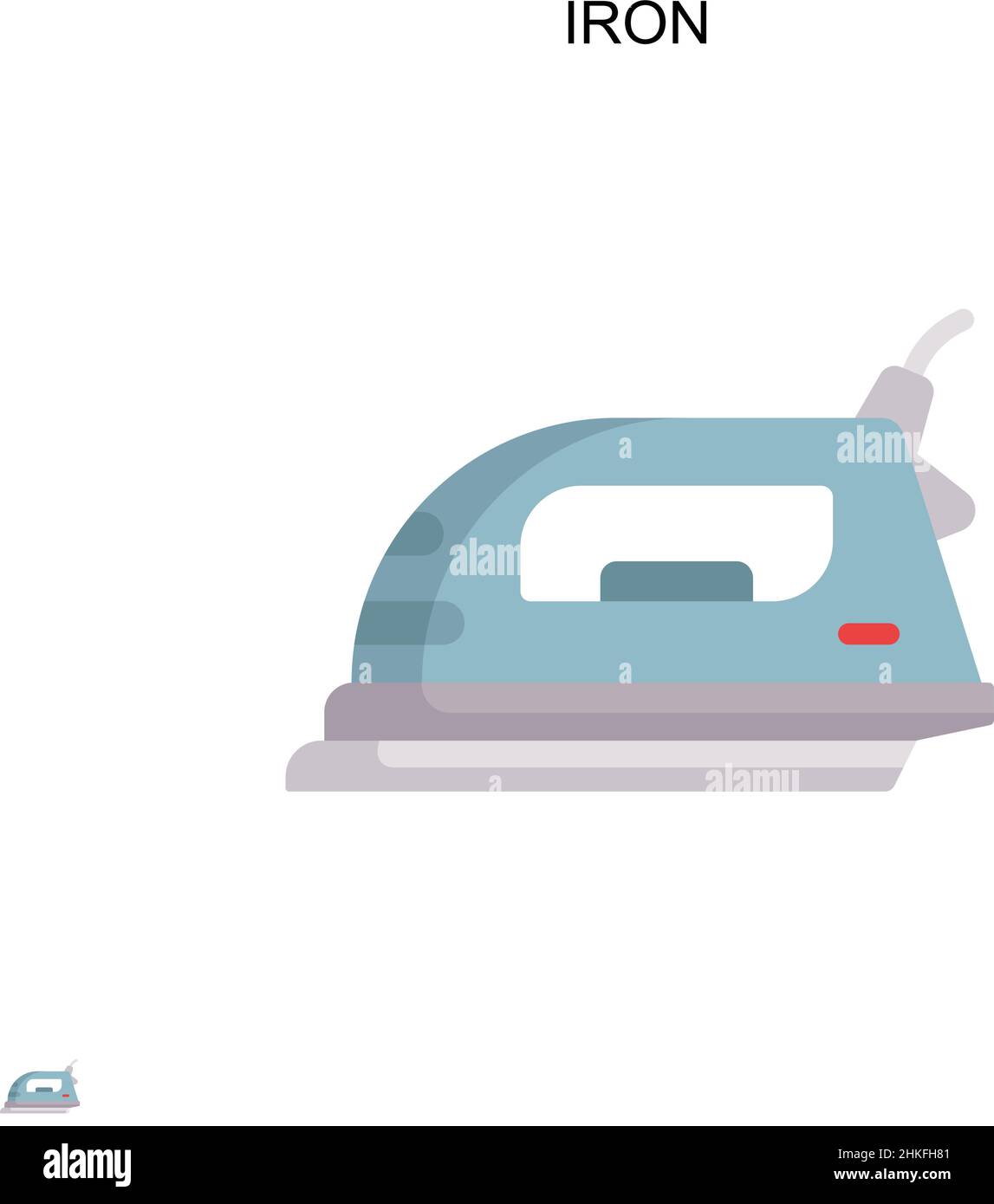 Iron Simple vector icon. Illustration symbol design template for web ...