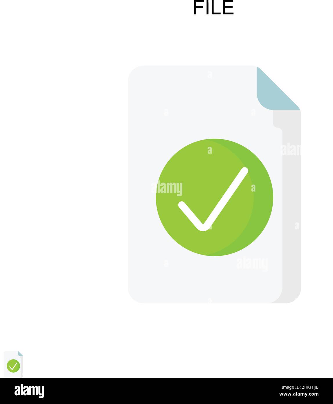 File Simple Vector Icon Illustration Symbol Design Template For Web Mobile Ui Element Stock