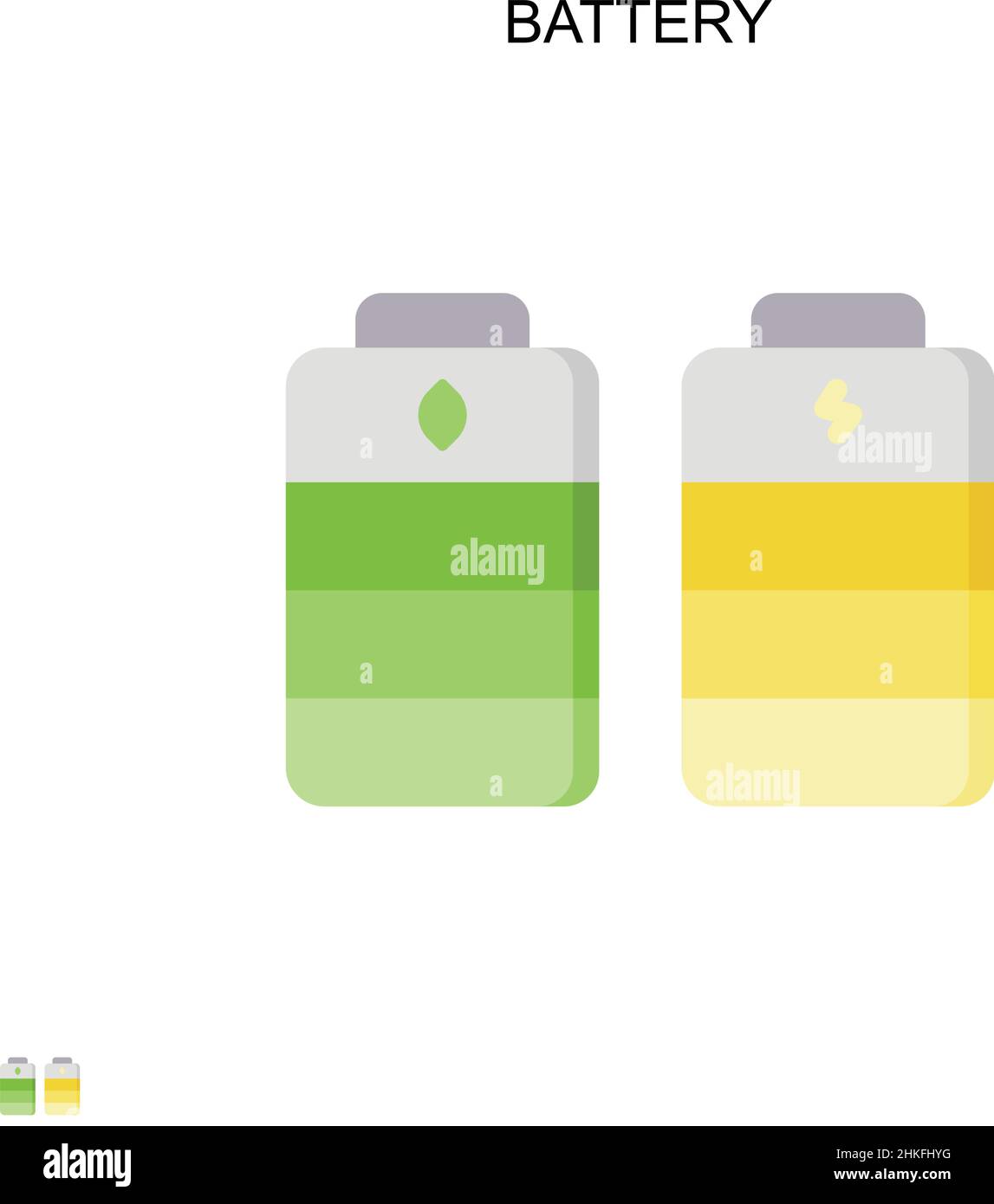 Battery Simple vector icon. Illustration symbol design template for web ...