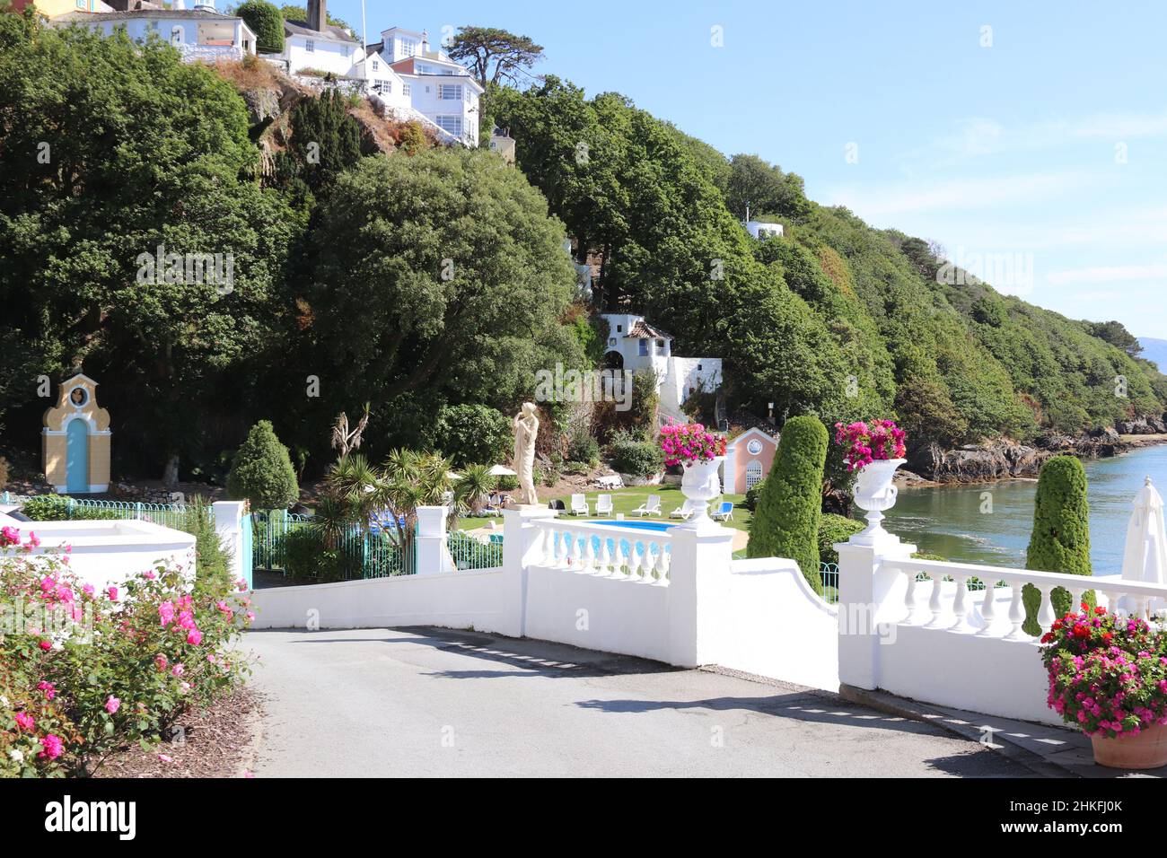 Portmeirion is a Italian style village in Gwynedd North Wales Stock ...