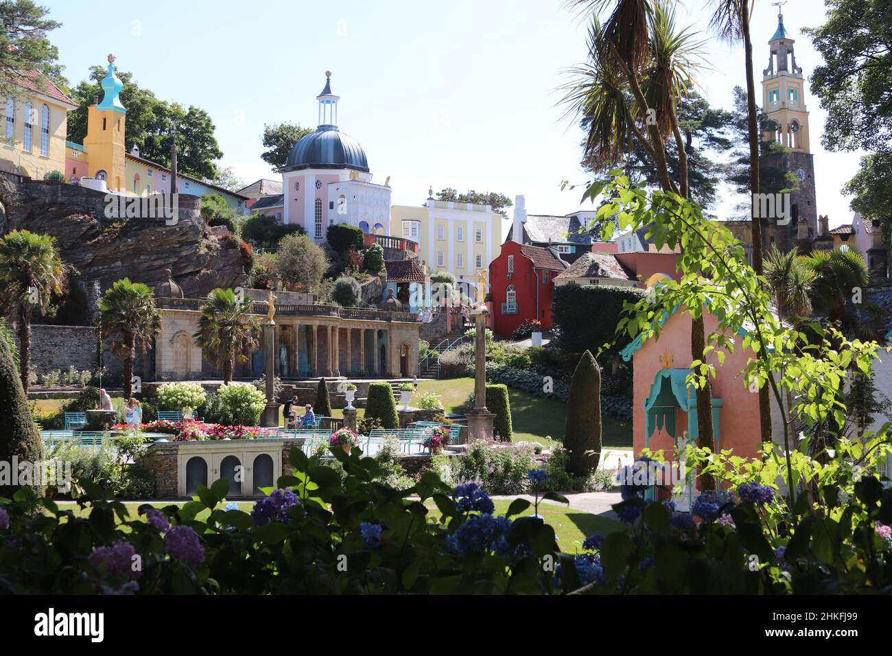 Portmeirion is a Italian style village in Gwynedd North Wales Stock ...