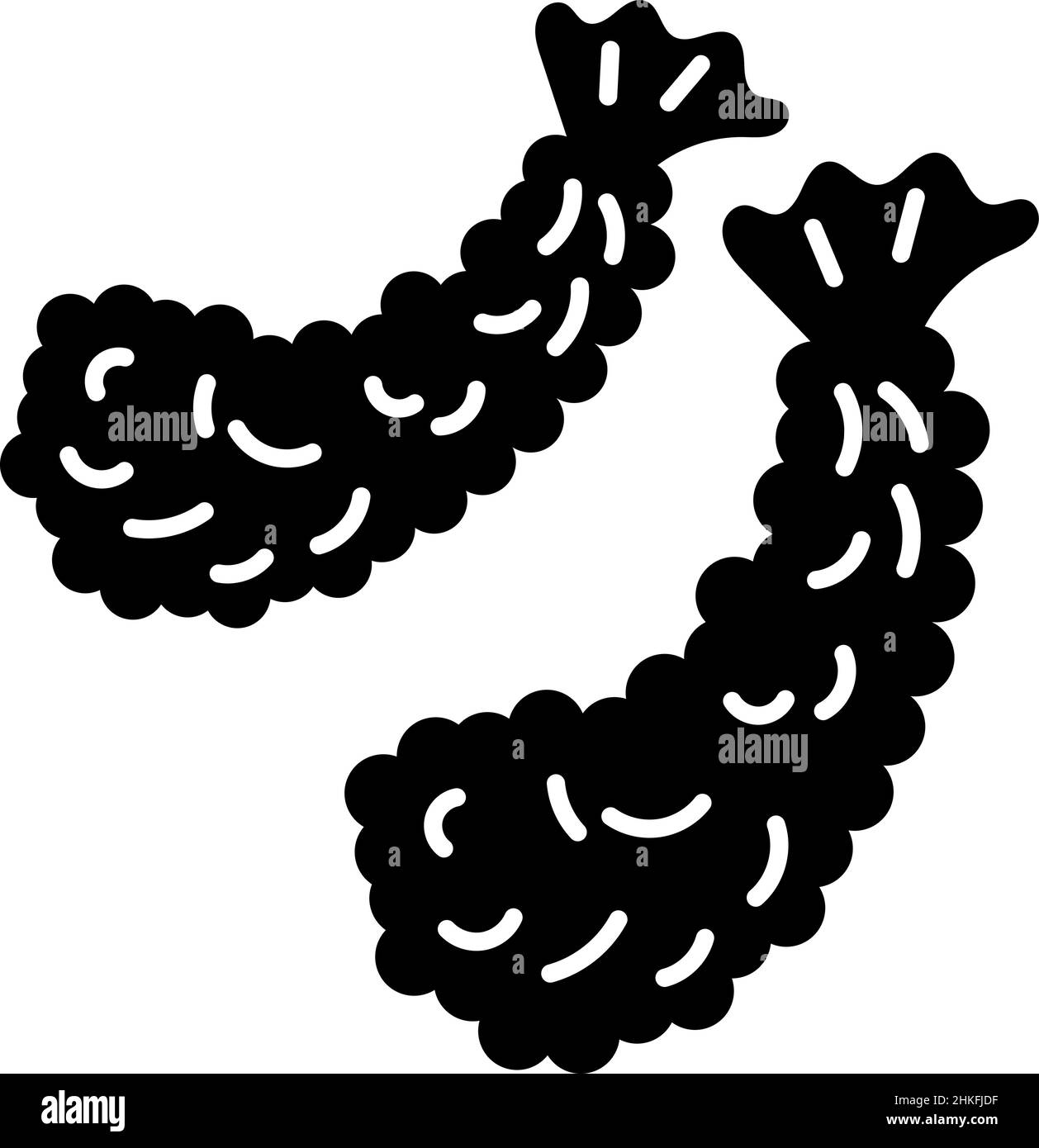 Vector black white shrimp Black and White Stock Photos & Images - Alamy