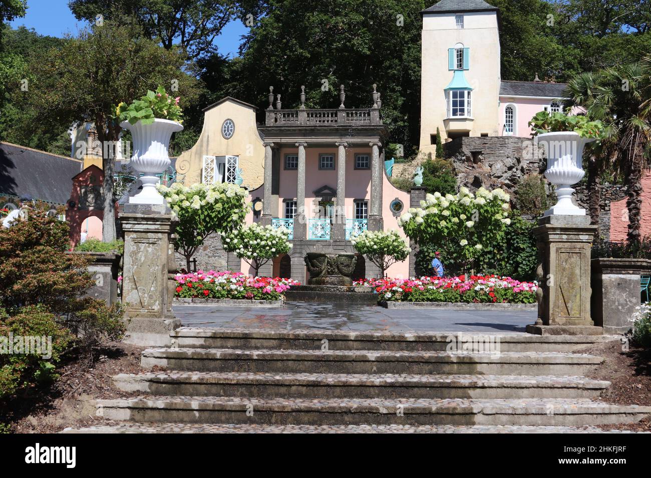 Portmeirion is a Italian style village in Gwynedd North Wales Stock ...
