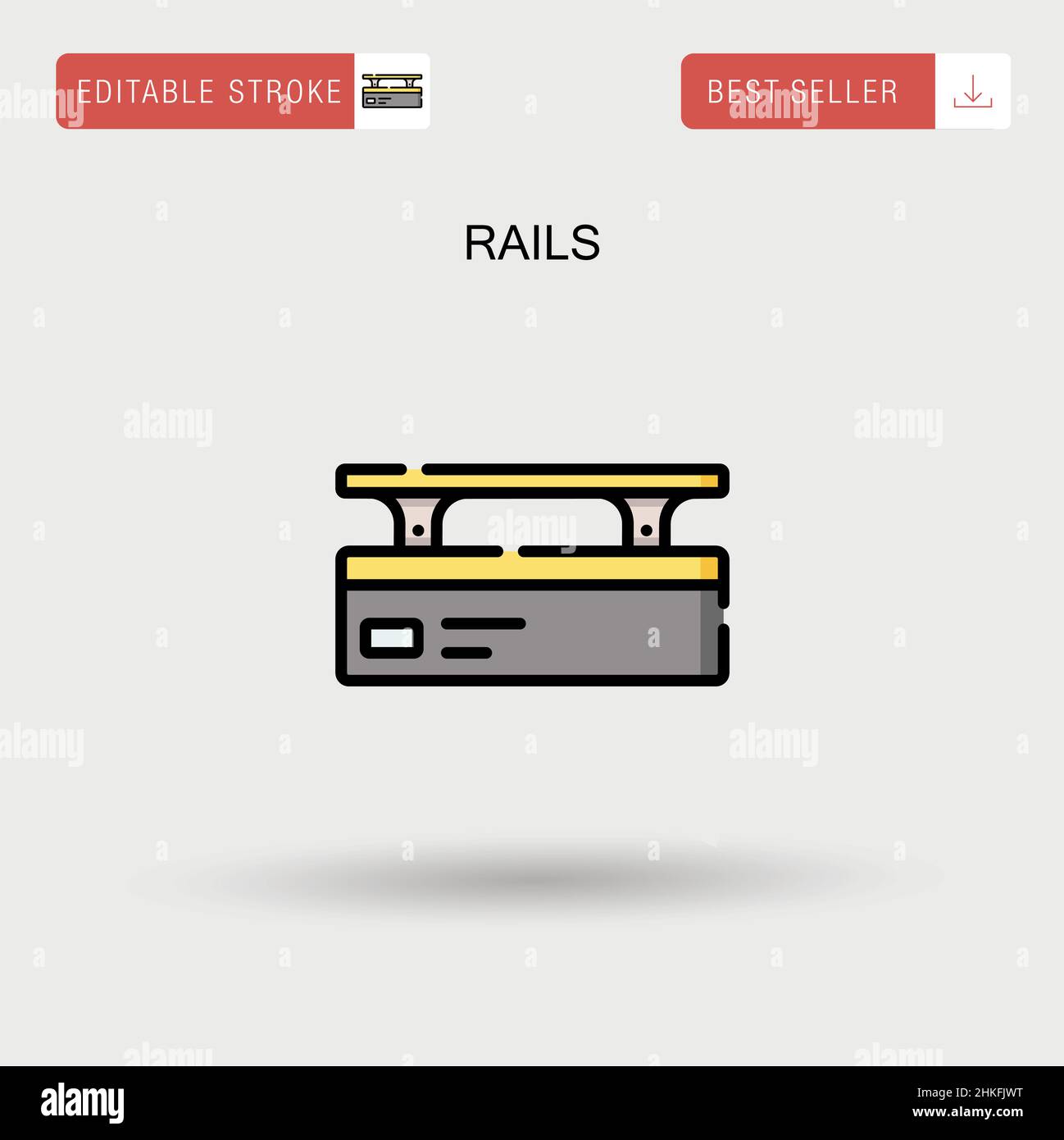 Rails rail railroad railway Stock Vector Images - Alamy