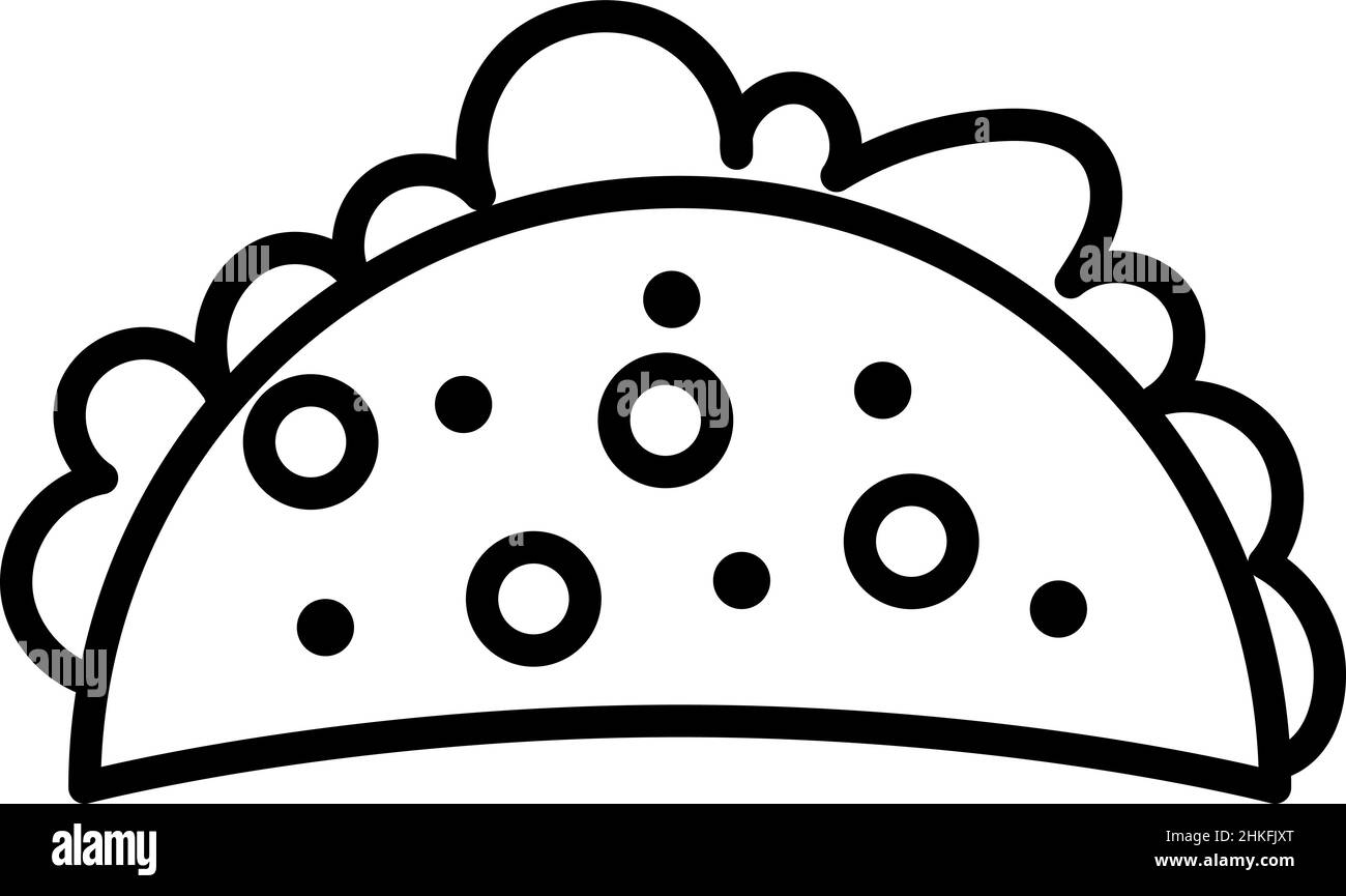 Restaurant taco illustration vector Stock Vector Images - Alamy