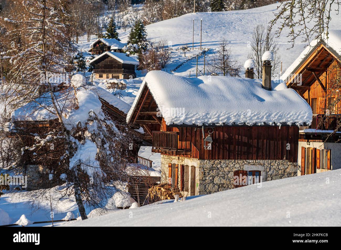 France, Haute-Savoie (74), Chablais massif, Samoëns, Grand Massif, the ...