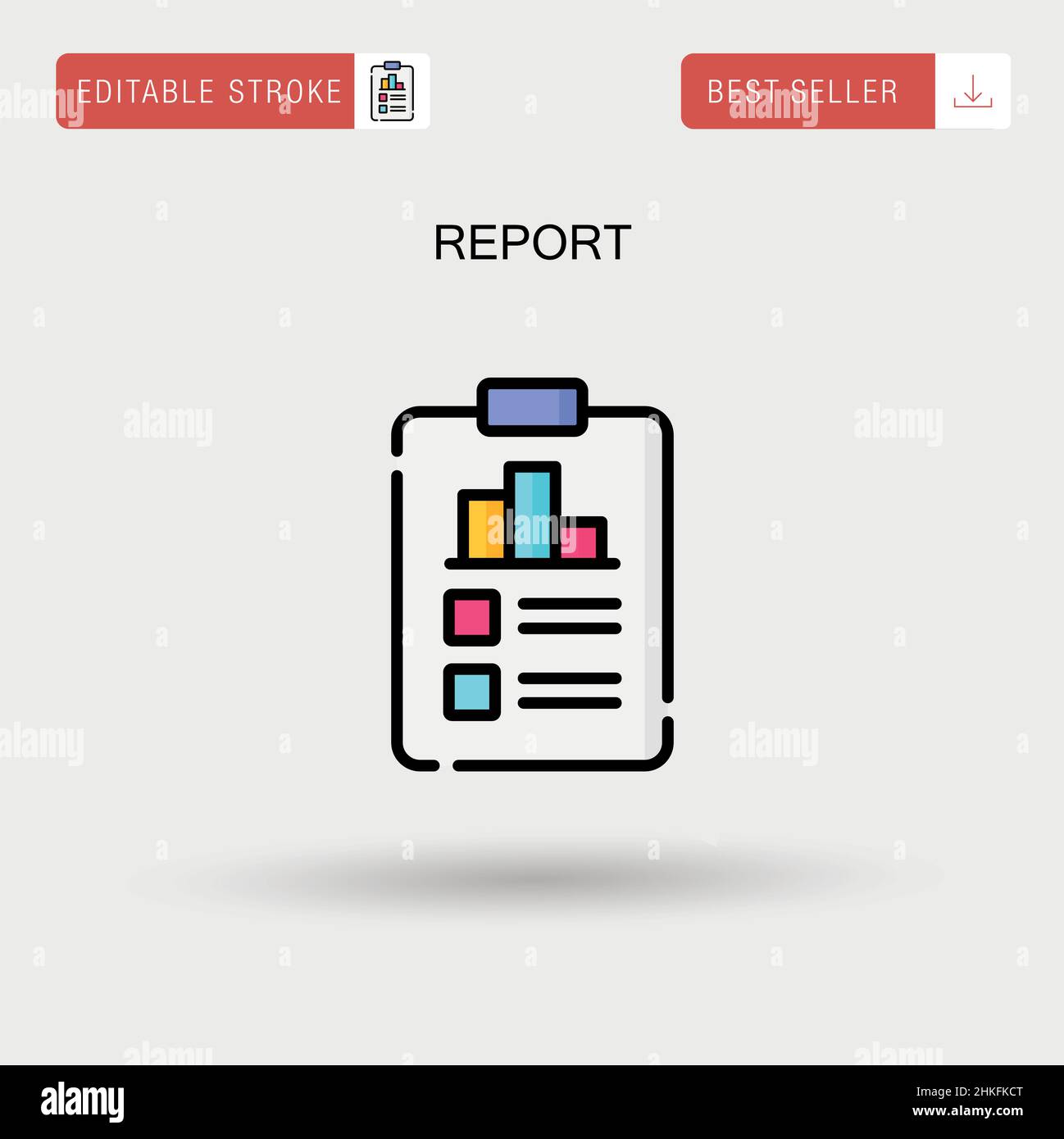 Report Simple vector icon Stock Vector Image & Art - Alamy