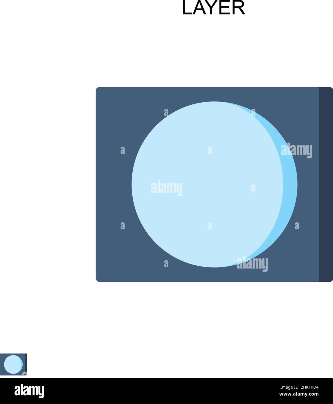 Layer Simple vector icon. Illustration symbol design template for web ...