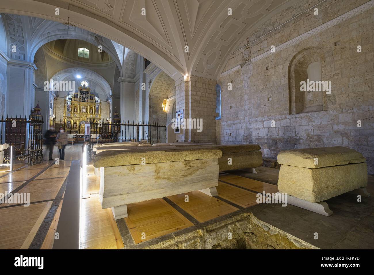Spain, Castile and León, La Meseta, Carrion de los Condes, stage on the ...