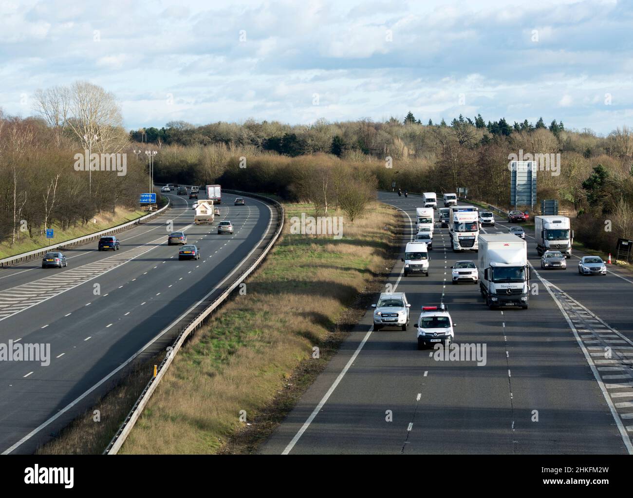 M40 motorway in warwickshire hi-res stock photography and images - Alamy