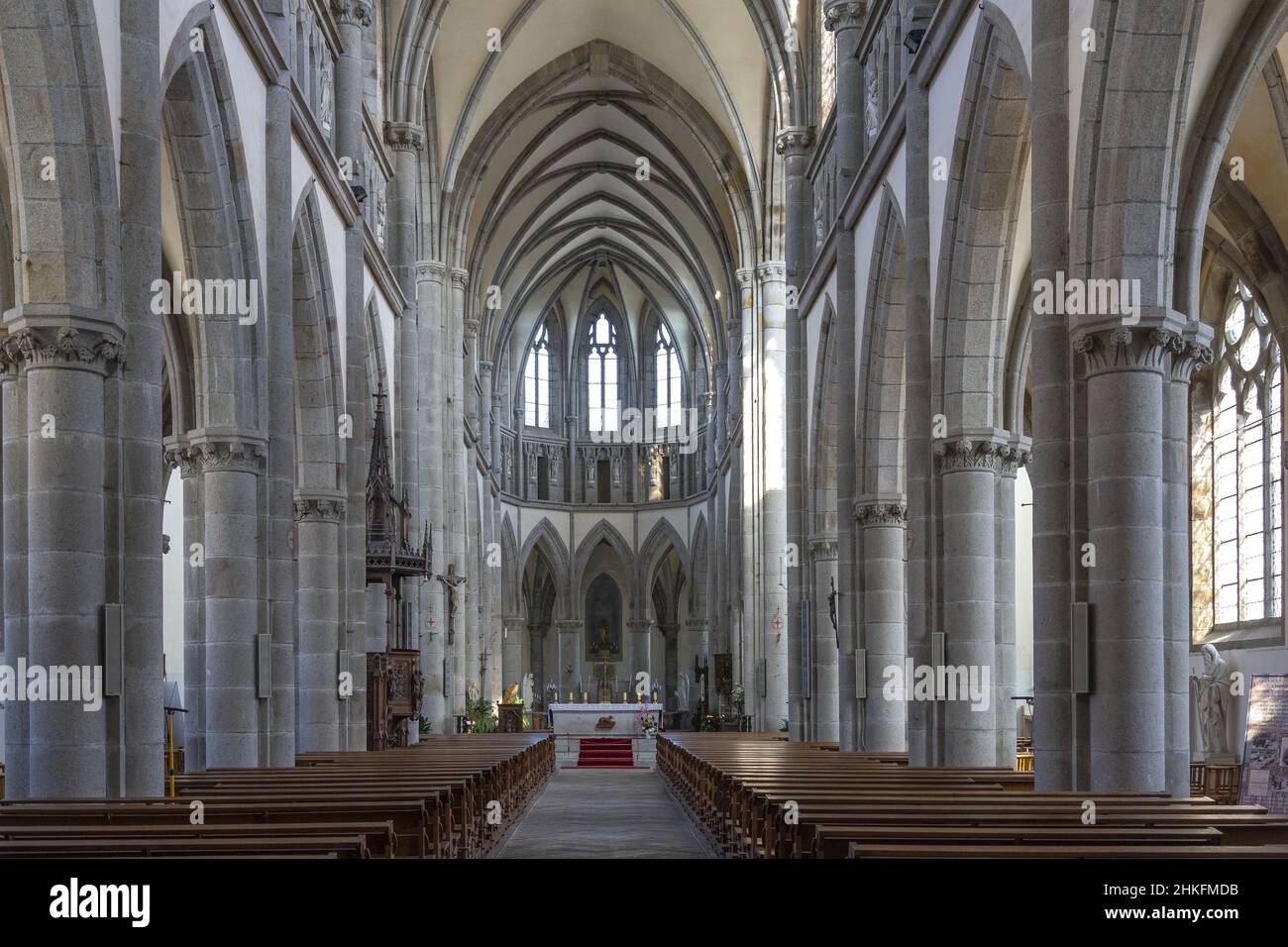 France, Manche, Avranches, the Notre-Dame-des-Champs church Stock Photo ...