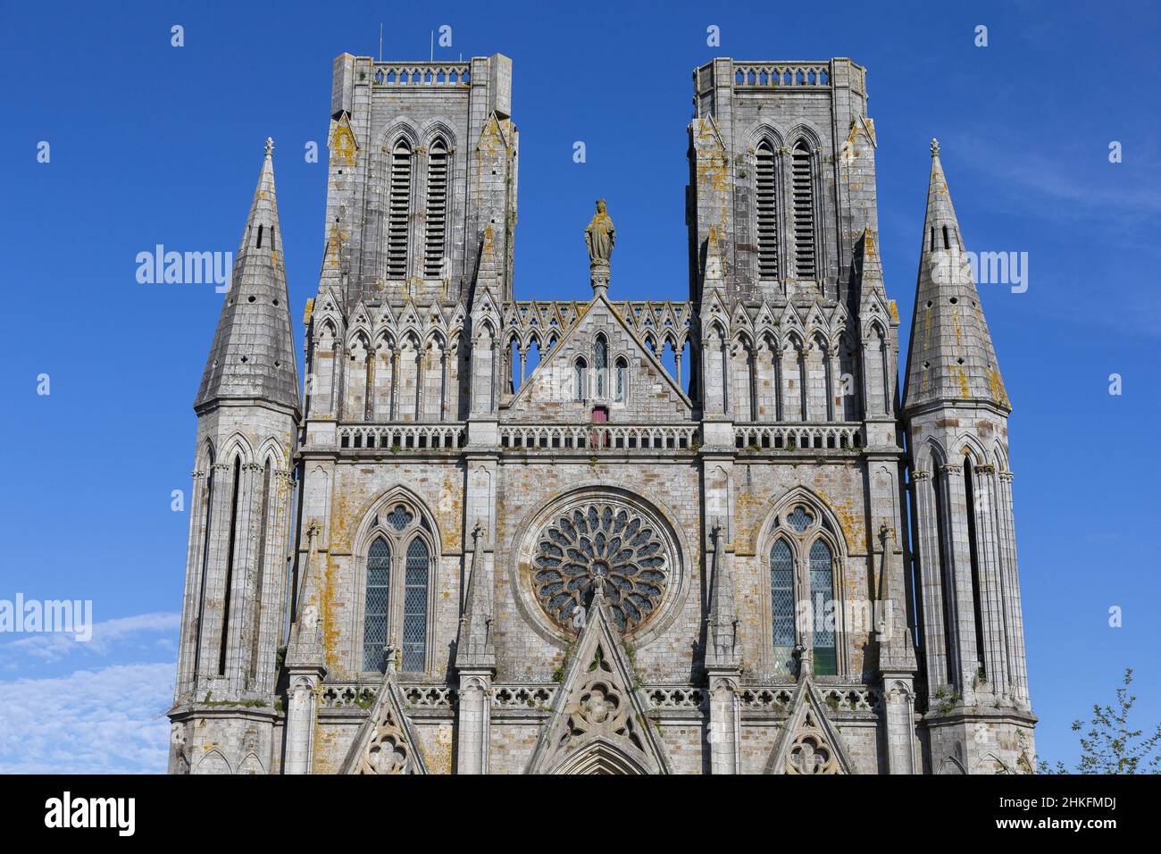 France, Manche, Avranches, the Notre-Dame-des-Champs church Stock Photo ...