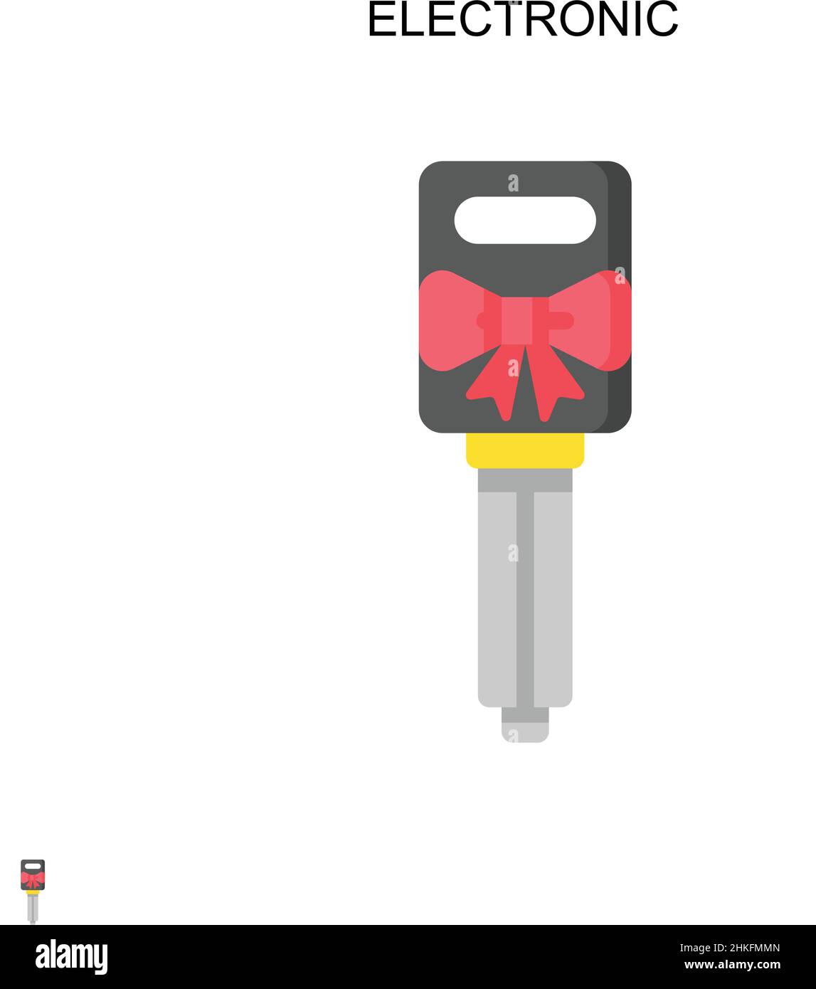 Electronic Simple vector icon. Illustration symbol design template for ...