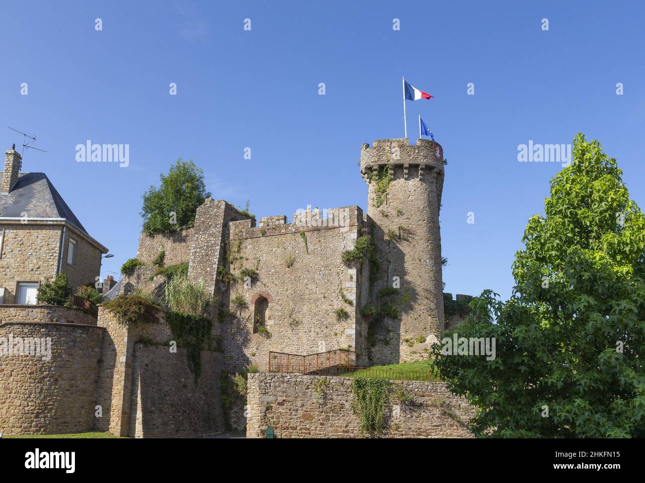 France, Manche, Avranches, the castle and the keep Stock Photo - Alamy