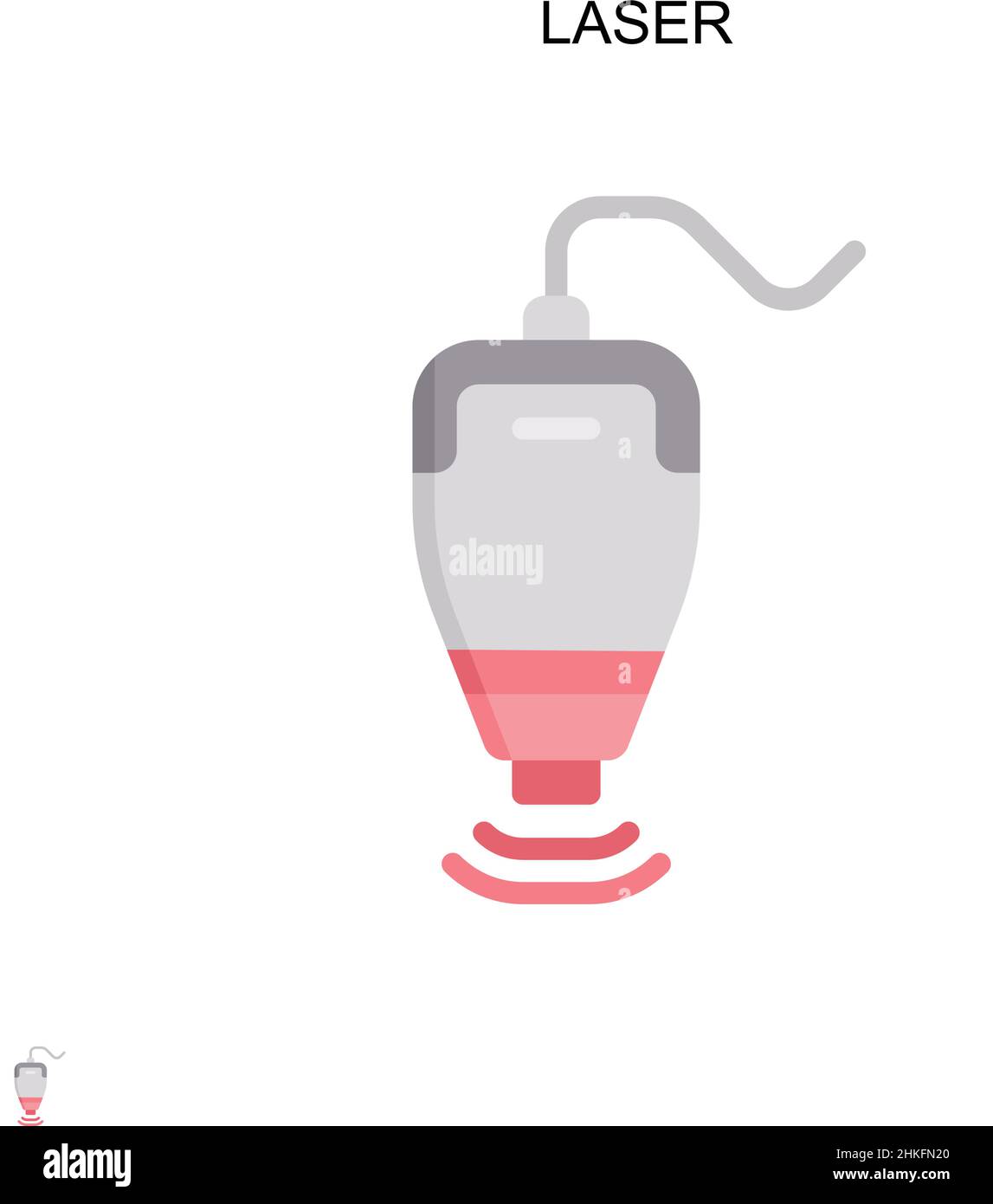 Laser Simple vector icon. Illustration symbol design template for web ...