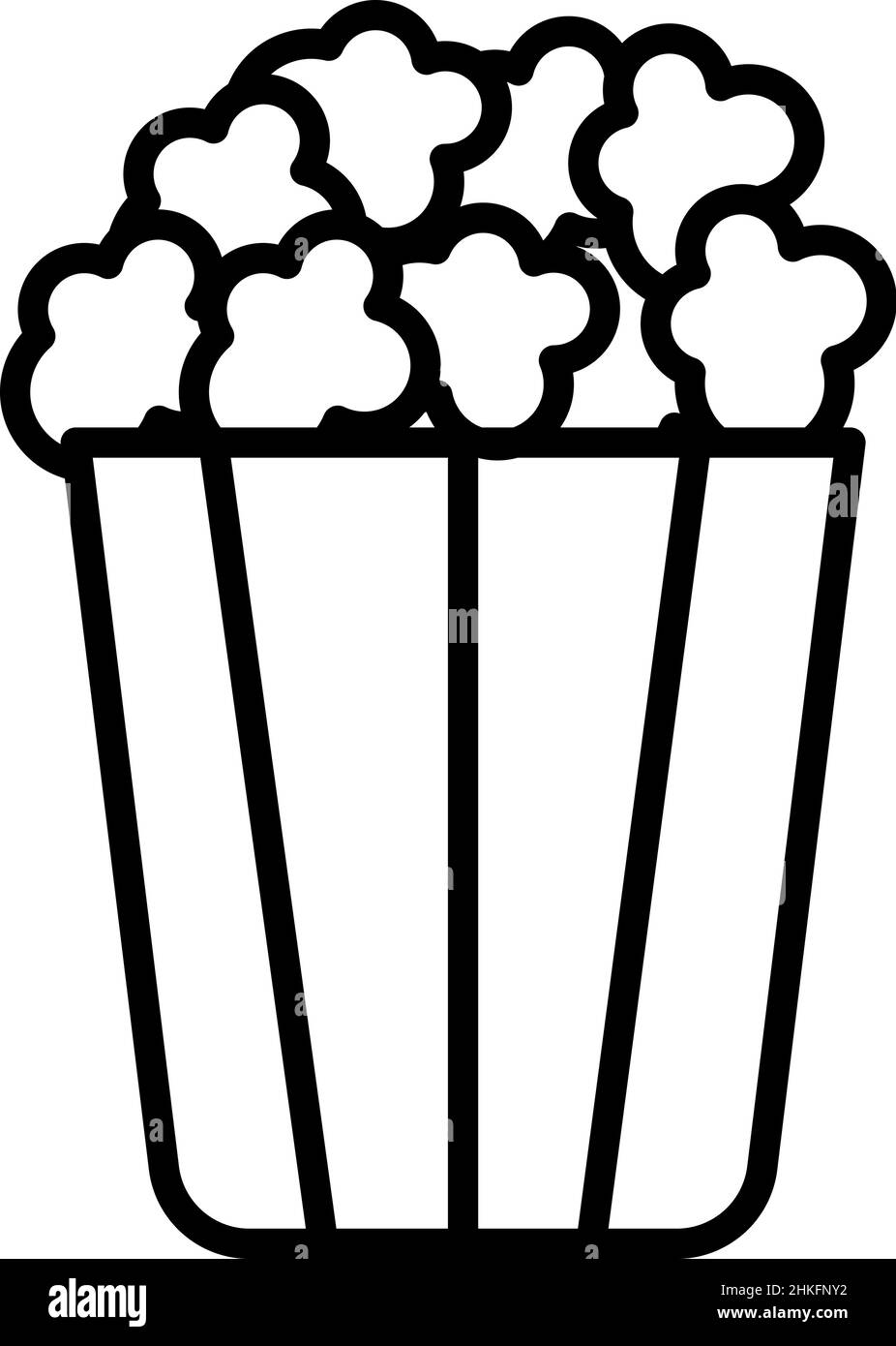 Corn pop popcorn snack Black and White Stock Photos & Images - Alamy