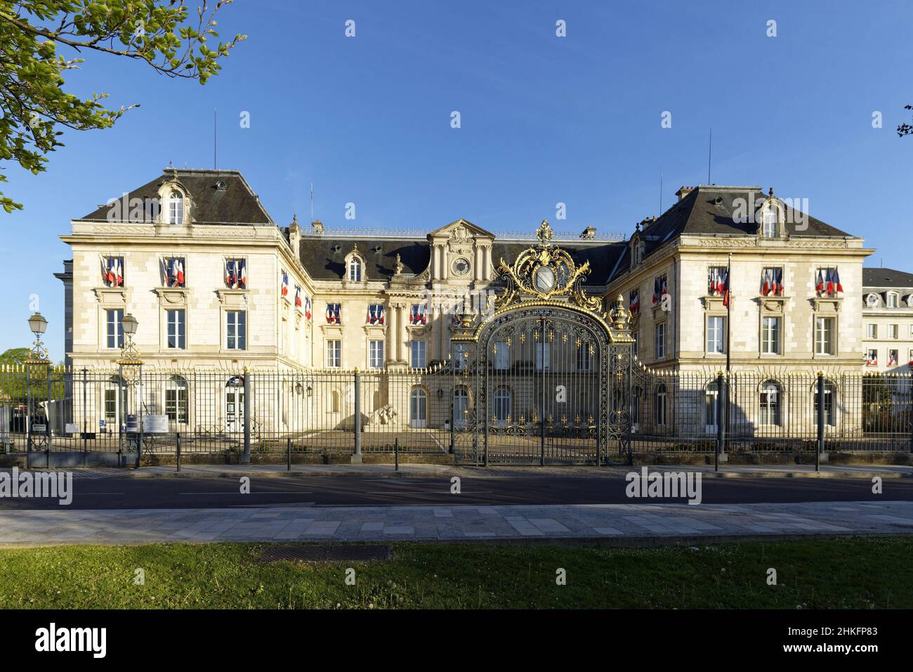 France, Aube, Troyes, place de la Liberation square, Aube Prefecture ...