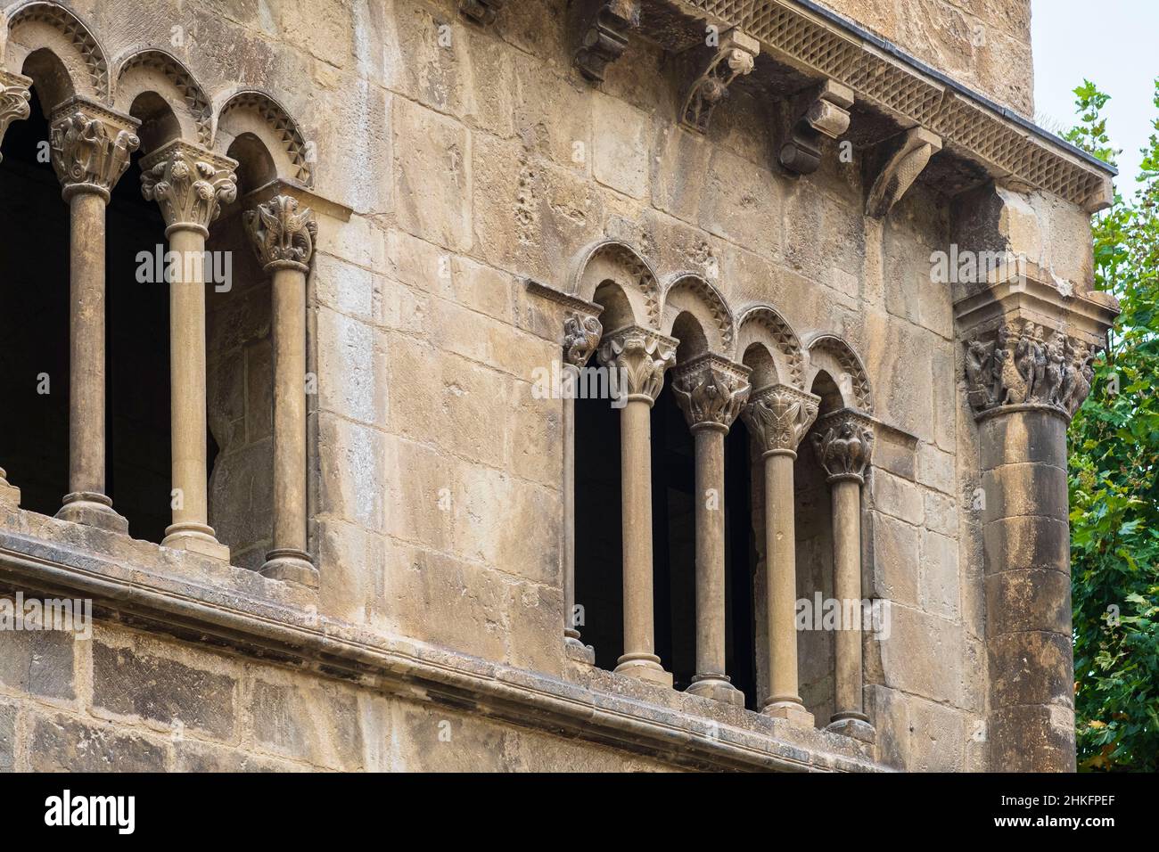 Spain, Navarre, Estella (Lizarra), stage on the Camino Francés, Spanish ...