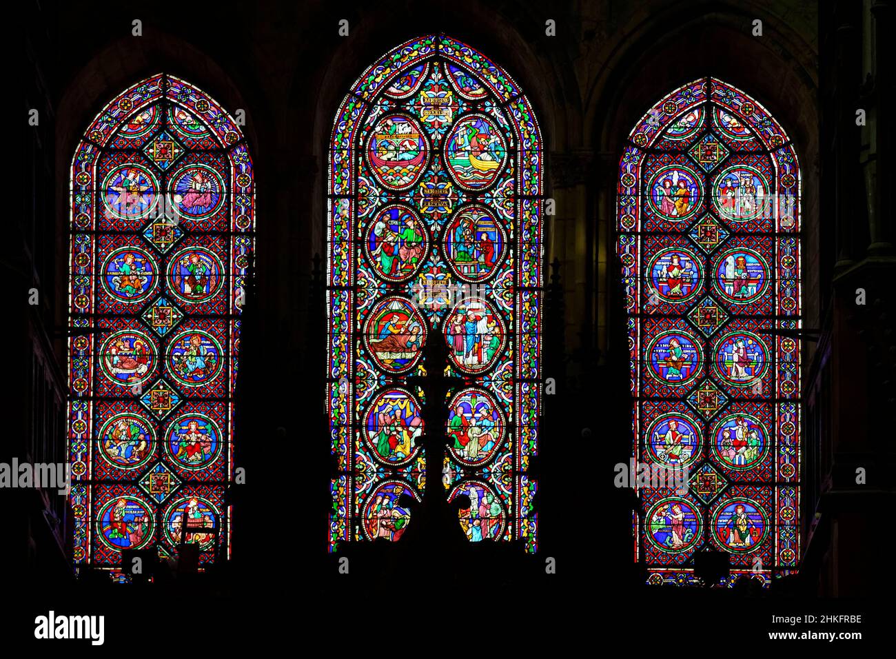 France, Marne, Chalons en Champagne, Notre Dame en Vaux Church, stop on ...
