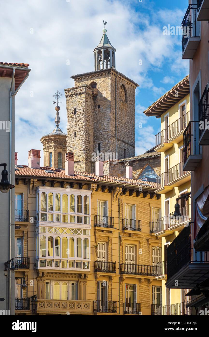 Spain, Navarre, Pamplona (Iruña), stage on the Camino Francés, Spanish ...