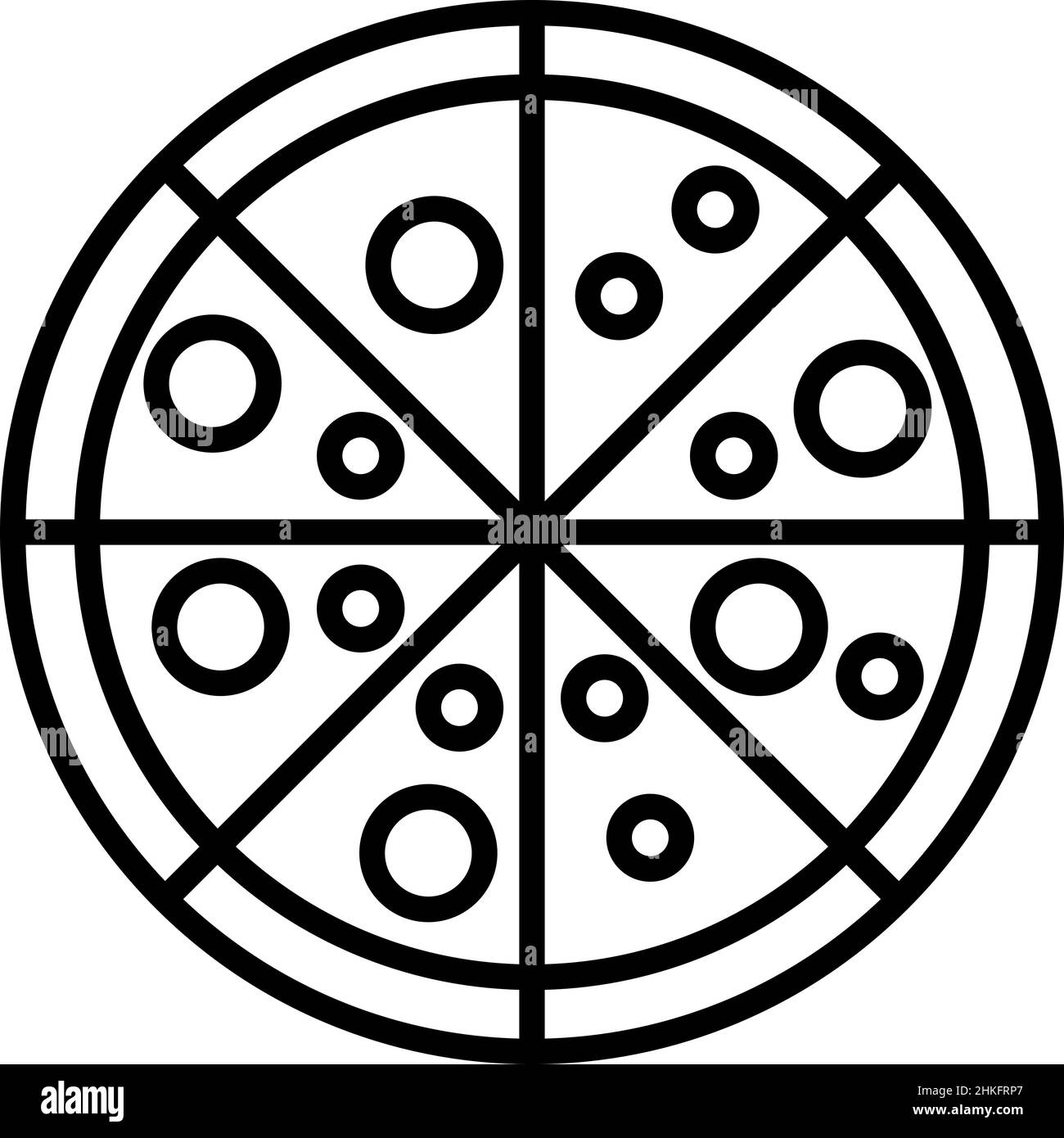 Cafe slice icon outline Stock Vector Images - Alamy