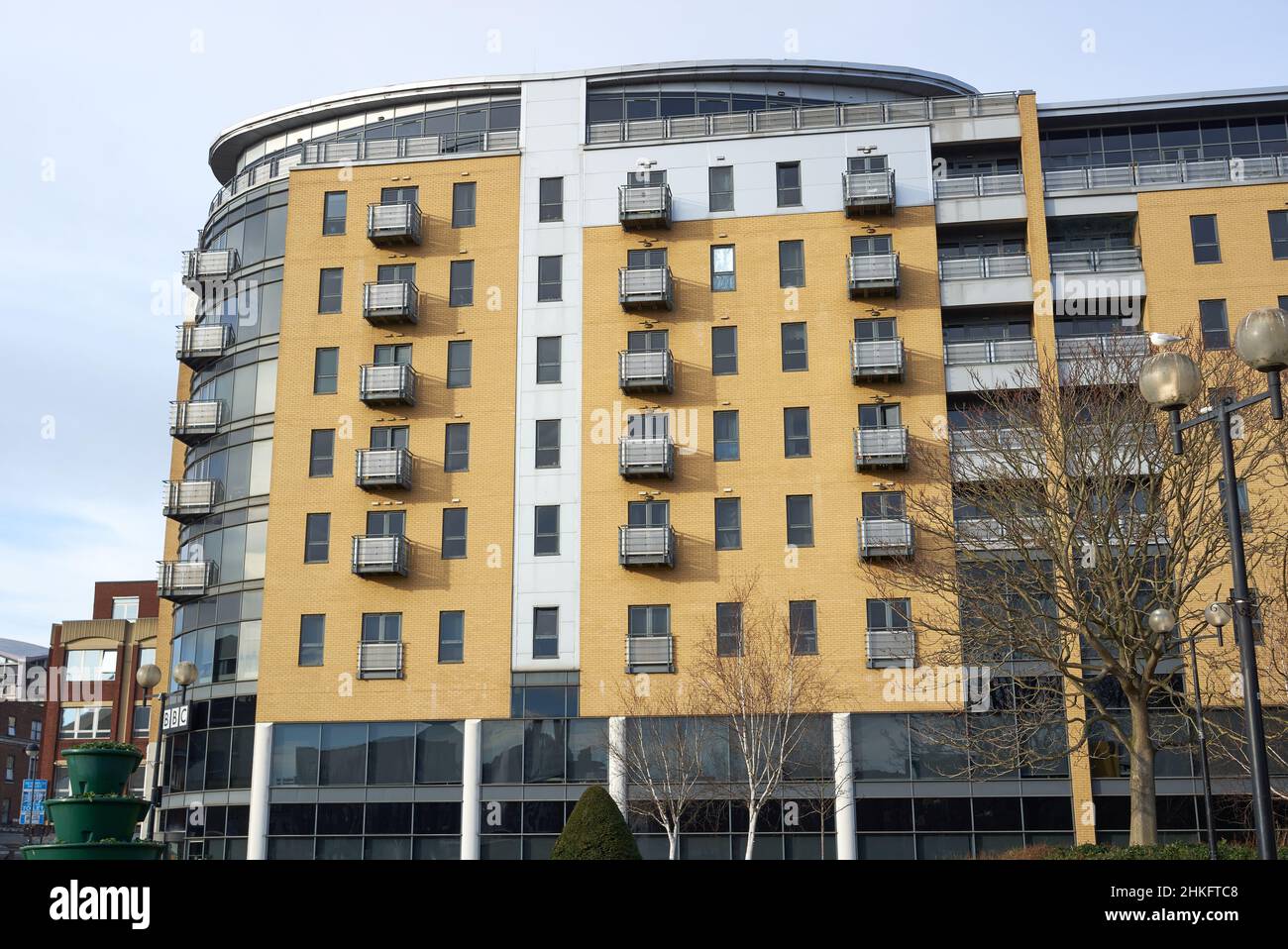 Modern city center apartment block Stock Photo - Alamy