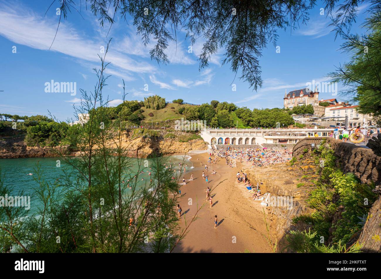 France, Pyrénées-Atlantiques (64), Basque Country, Biarritz, la plage ...