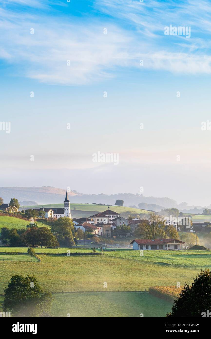 France, Pyrenees-Atlantiques, Ostabat-Asme, stage on the Via ...