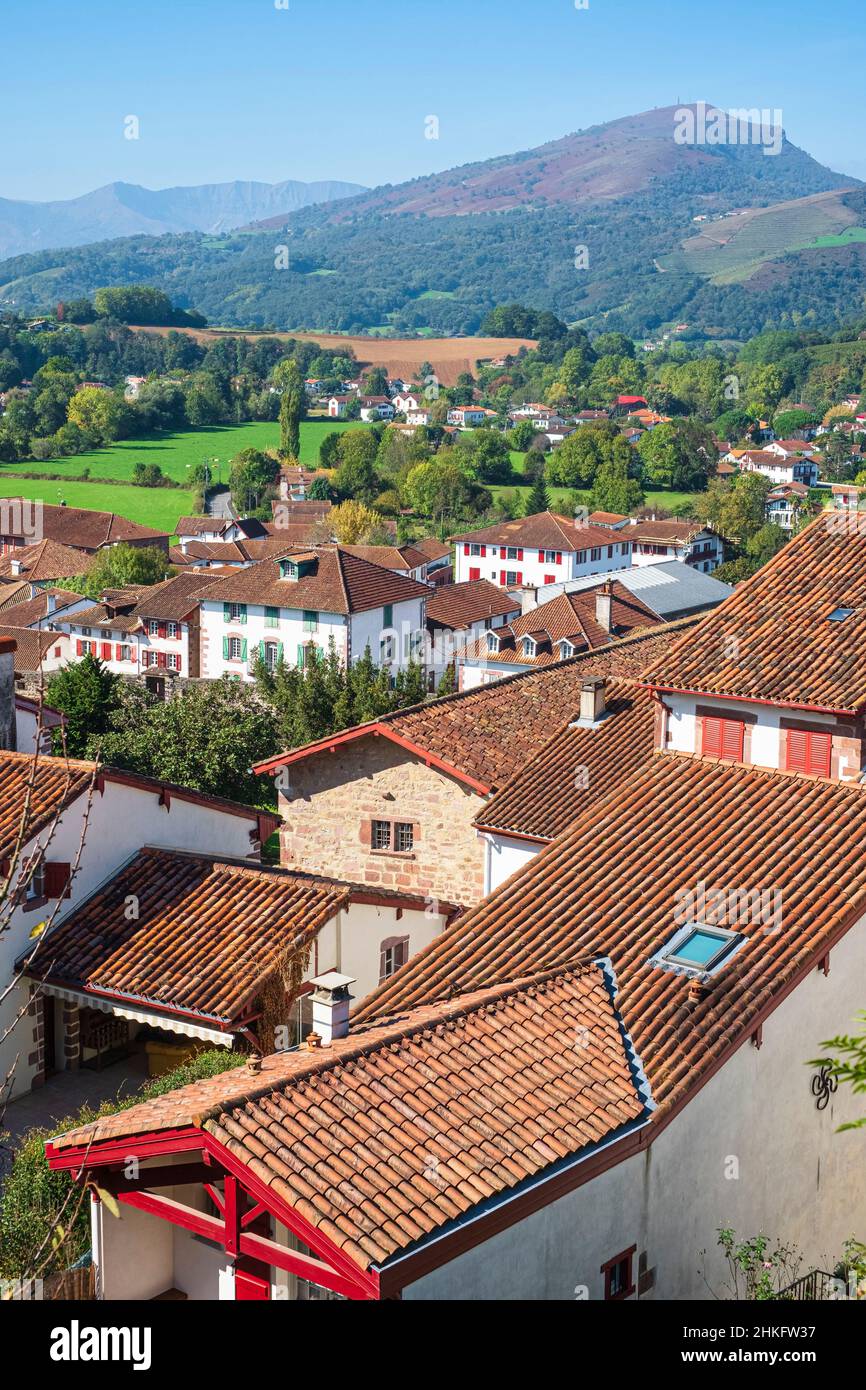 France, Pyrenees-Atlantiques, Saint-Jean-Pied-de-Port, last stage of ...