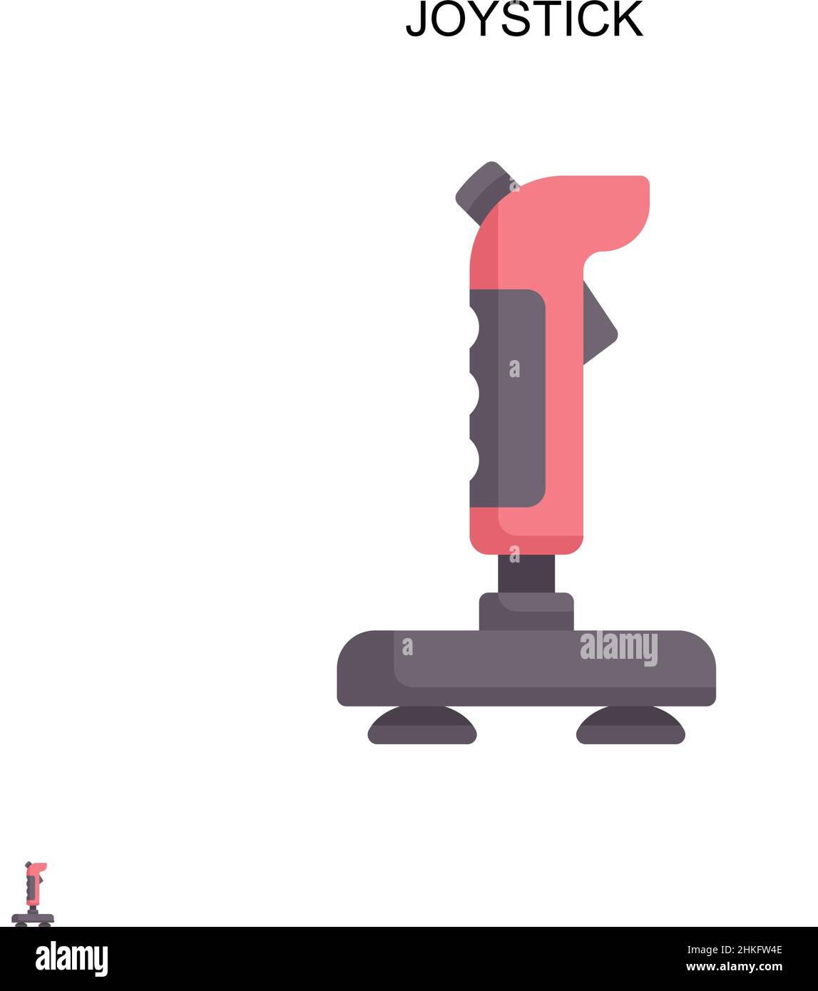 Joystick Simple vector icon. Illustration symbol design template for ...