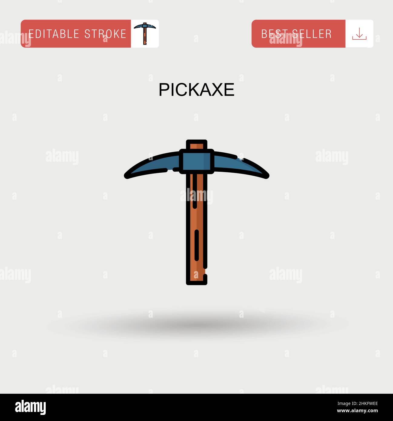 Pickaxe white background Stock Vector Images - Alamy